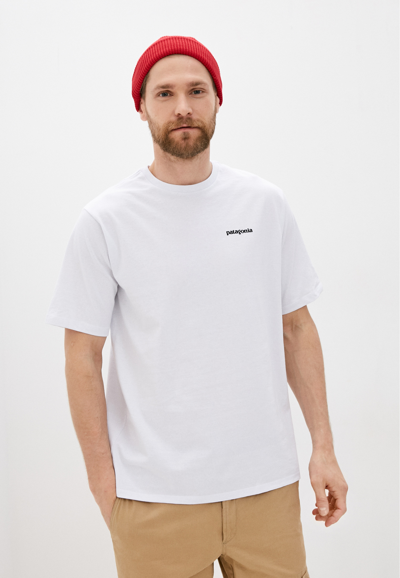 Футболка Patagonia M's P-6 Logo Responsibili-Tee, цвет: белый ...