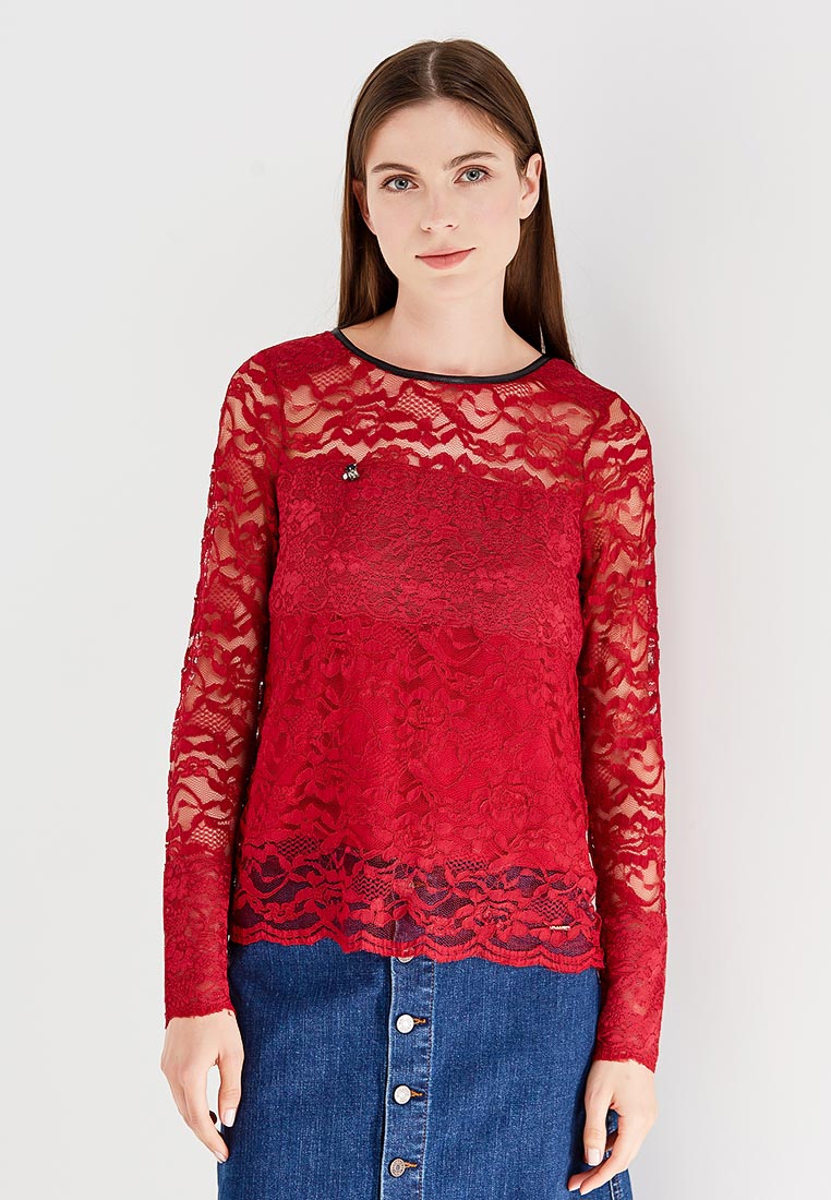 Блуза Phard, цвет: красный, PH007EWVVK03 — купить в интернет-магазине ...