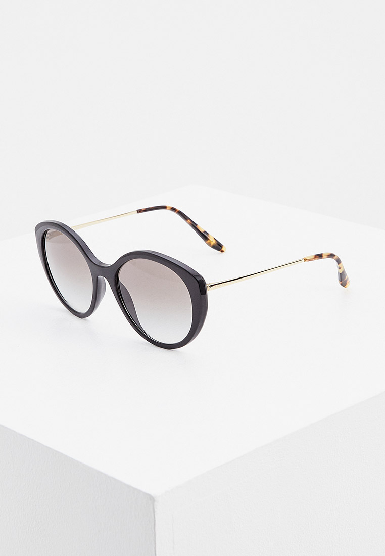 Очки солнцезащитные Prada PR 18XS 1AB0A7 , цвет: черный, PR040DWLNVS2 ...