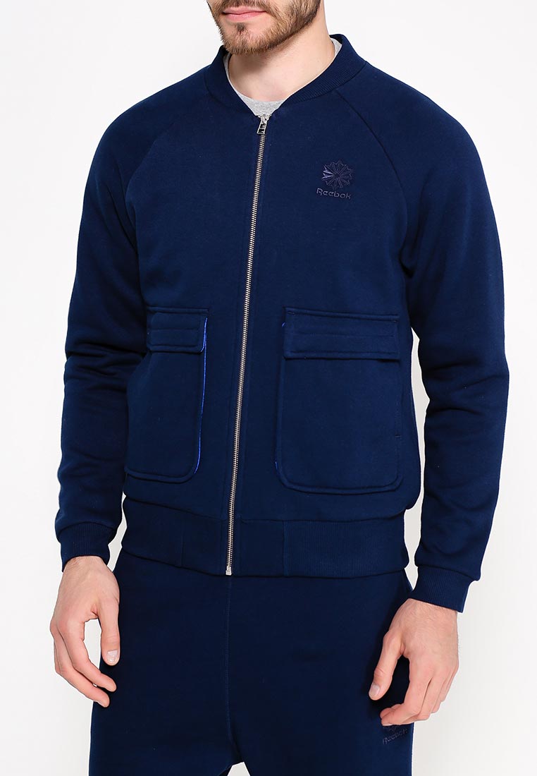 Ветровка Reebok Classic F FLEECE BOMBER, цвет: синий, RE005EMUOT35 ...