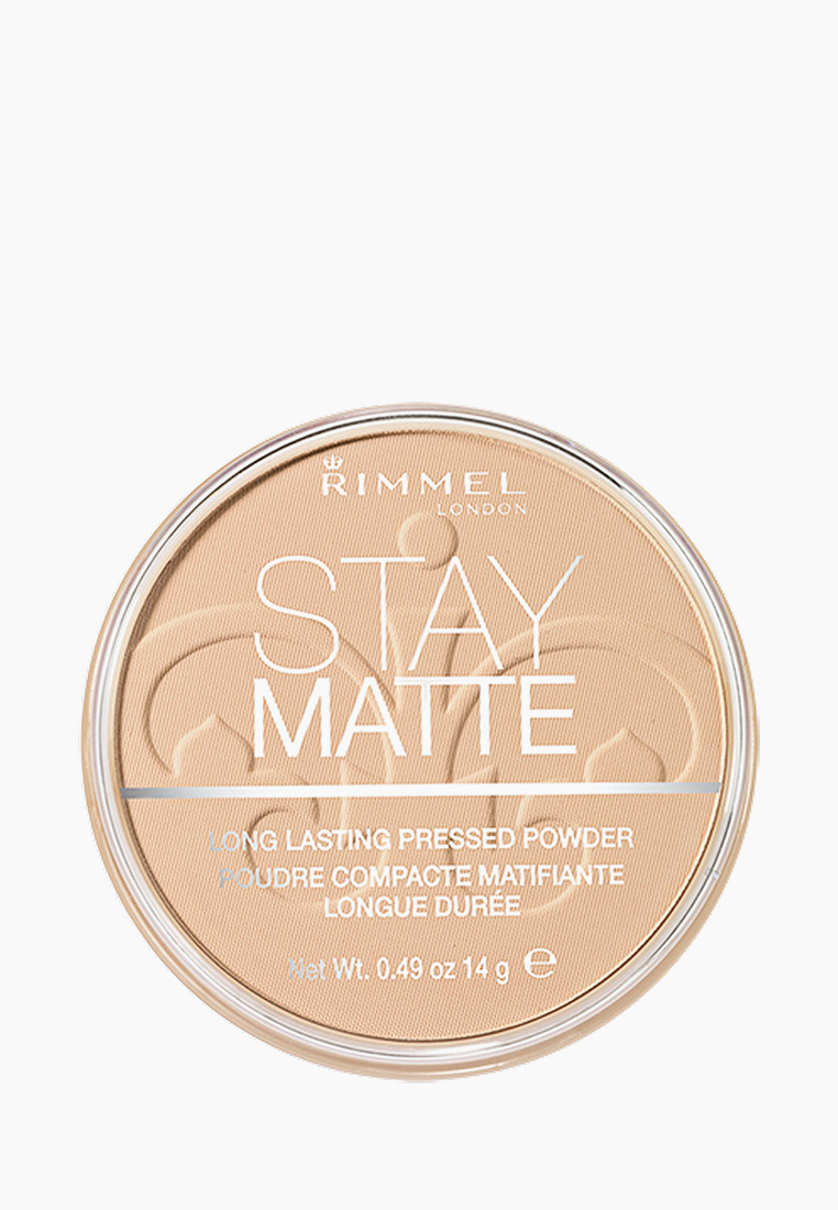 Пудра компактная Rimmel Stay Matte Re-pack, 003 peach glow, 14 гр, цвет ...