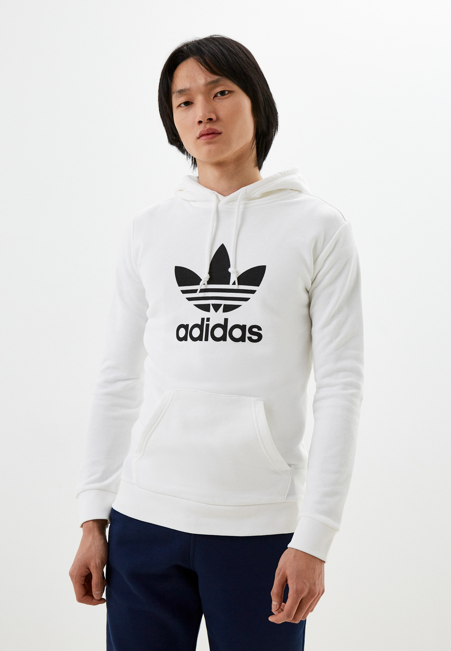 Худи adidas Originals TREFOIL HOODIE, цвет: белый, RTLAAA127701 ...