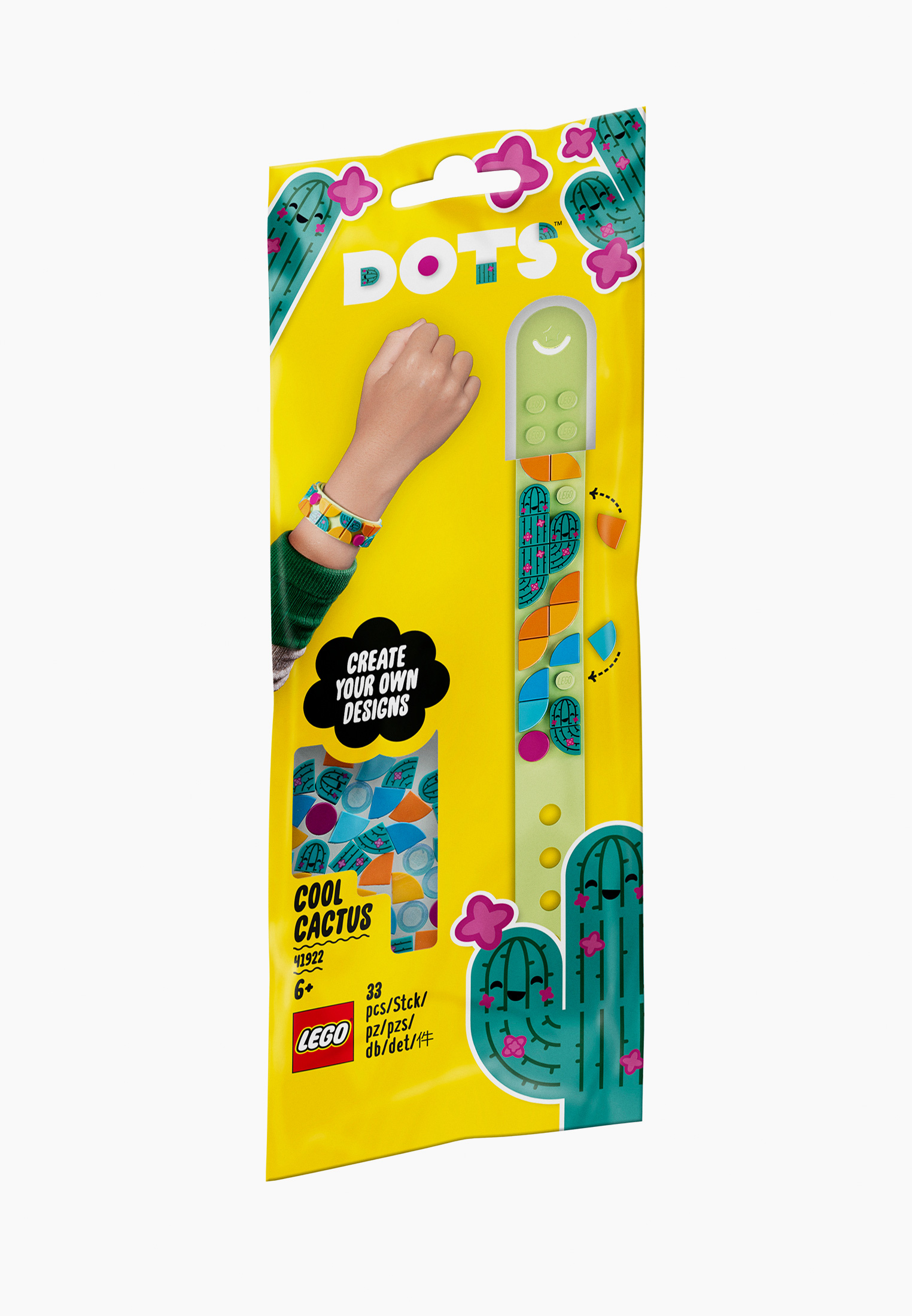 Конструктор LEGO 41922 Cool Cactus Bracelet, 33 детали, цвет: зеленый ...
