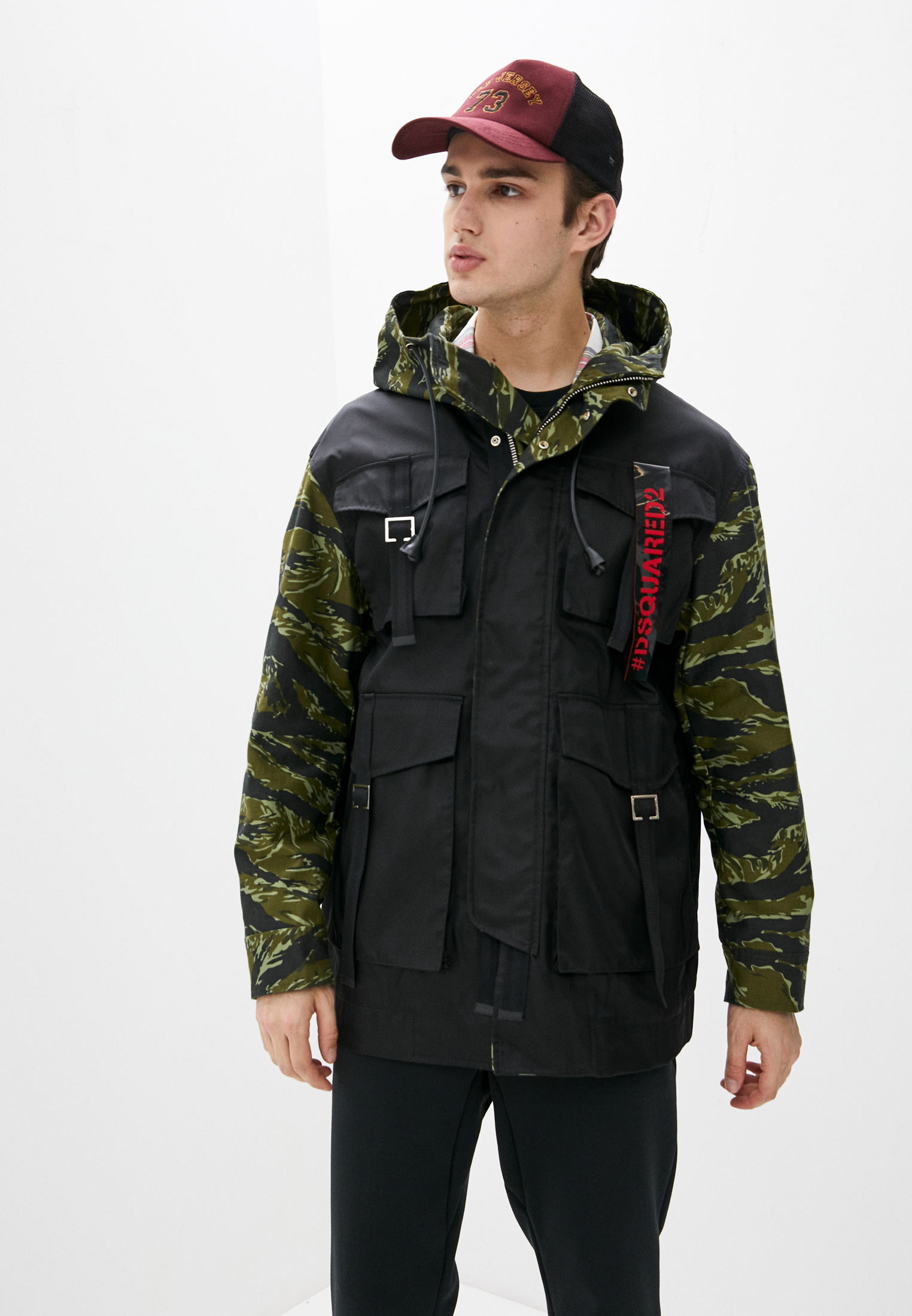 Куртка Dsquared2, цвет: черный, RTLAAB721402 — купить в интернет ...