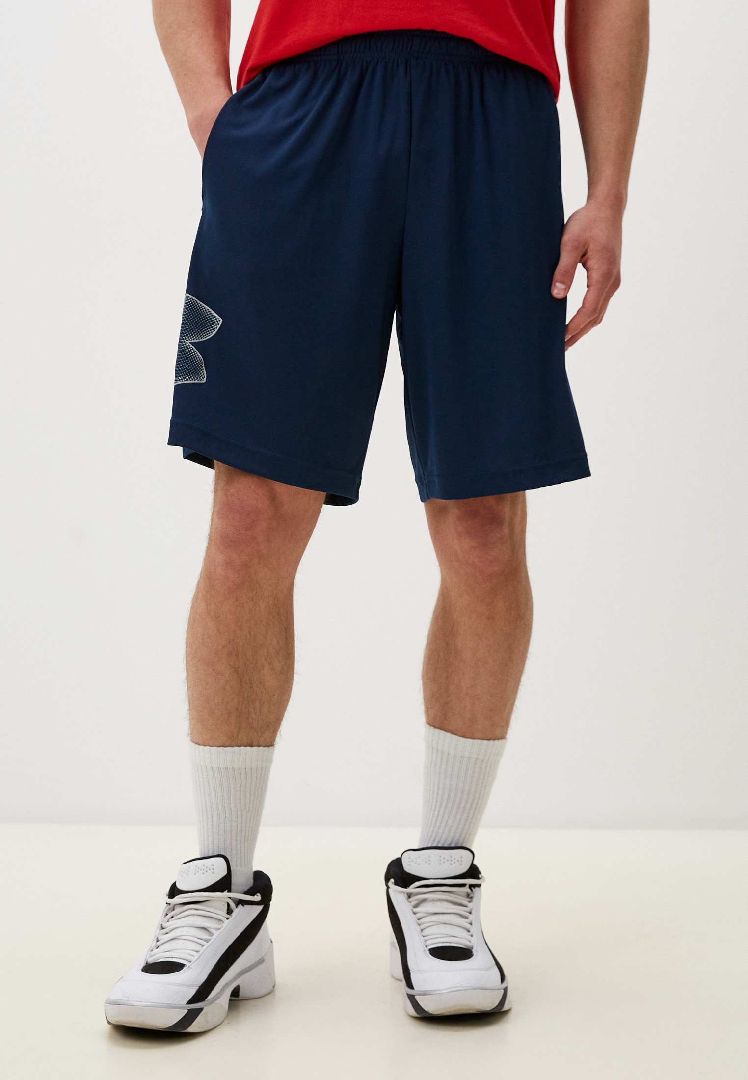 Шорты спортивные Under Armour UA TECH GRAPHIC SHORT, цвет: синий ...
