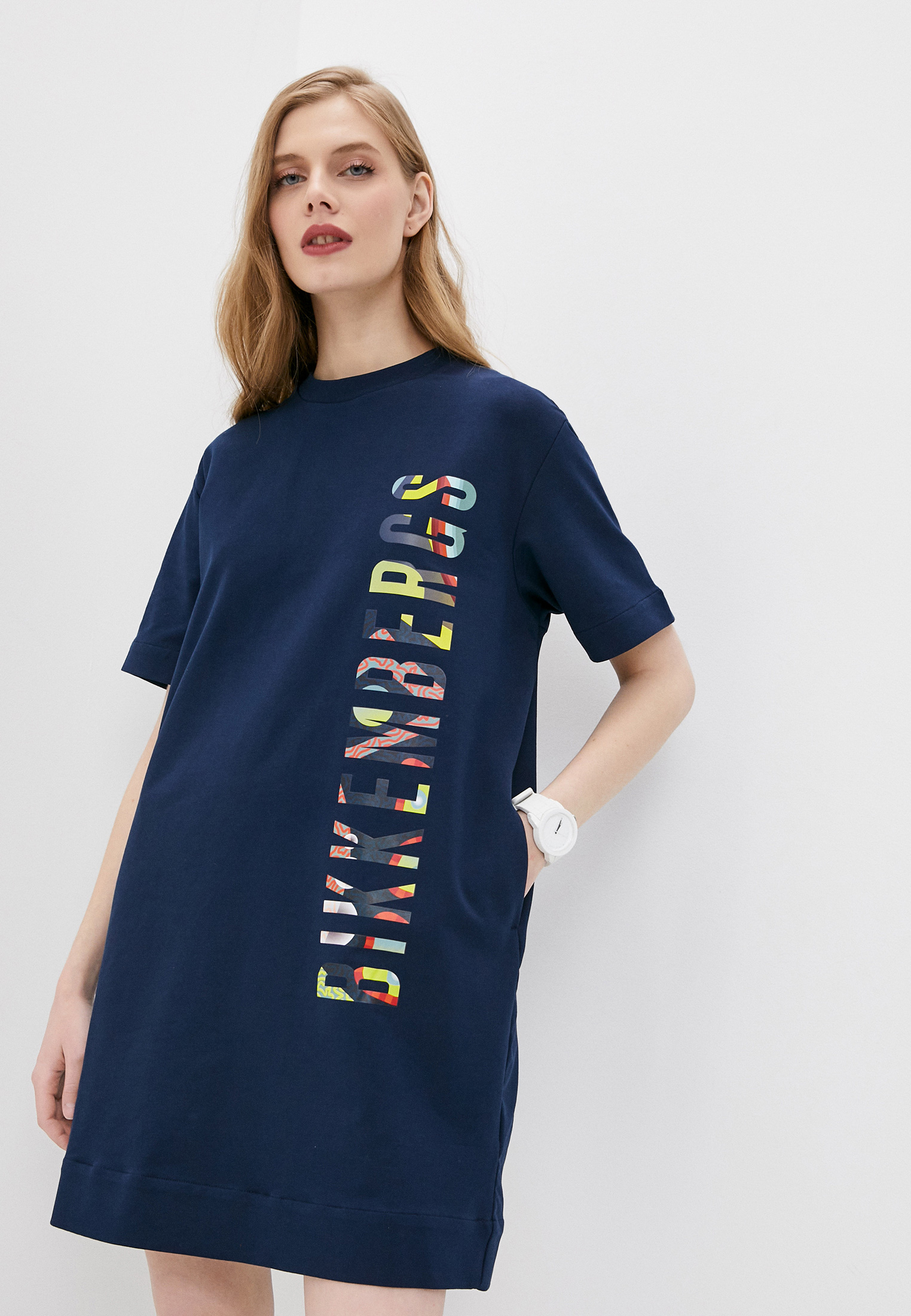 Платье Bikkembergs, цвет: синий, RTLAAB909101 — купить в интернет ...