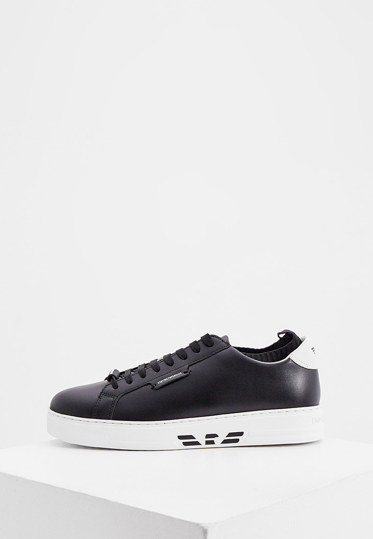 Кеды Emporio Armani, цвет: черный, RTLAAB931001 — купить в интернет ...