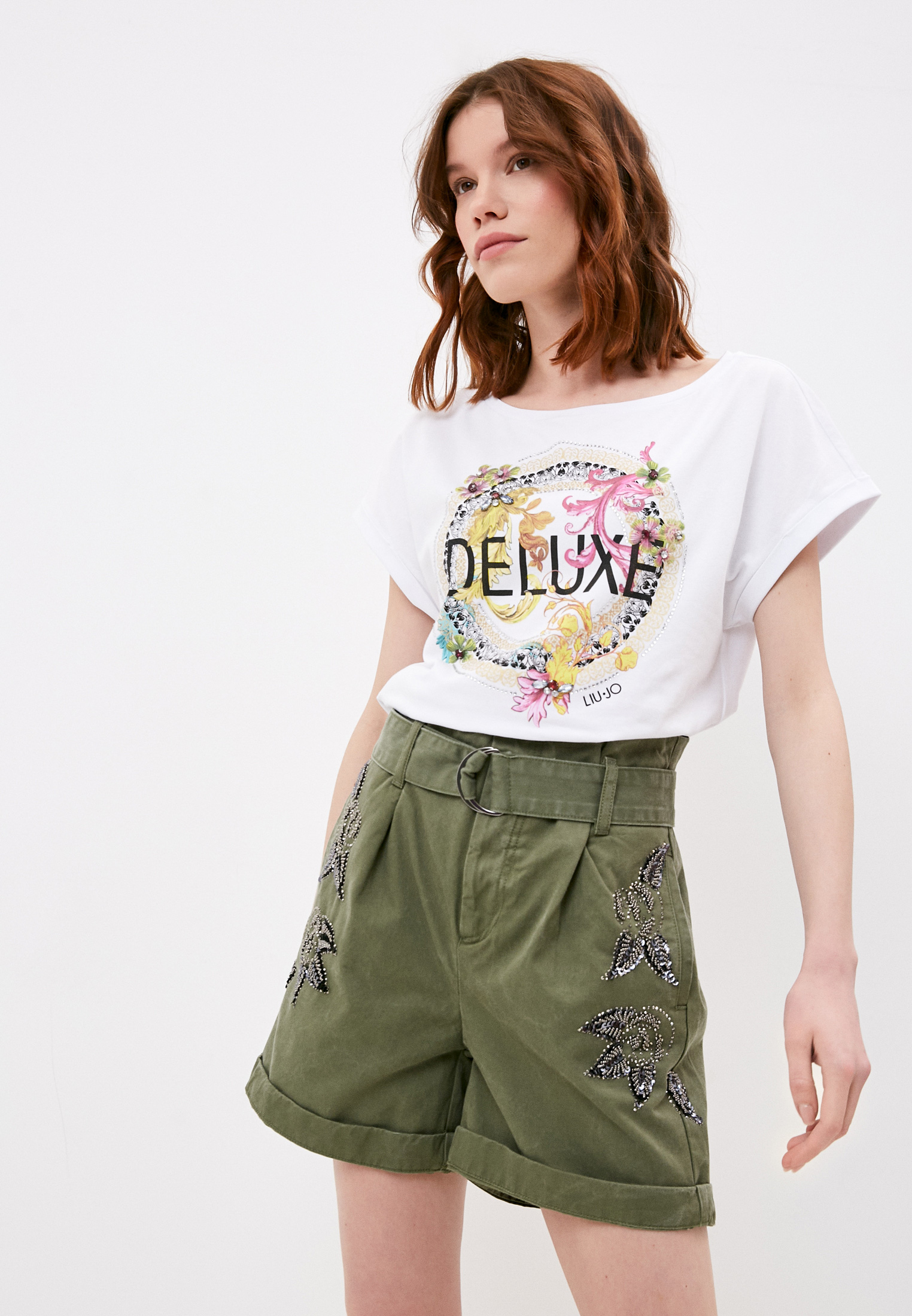 Футболка Liu Jo, цвет: белый, RTLAAC045101 — купить в интернет-магазине ...