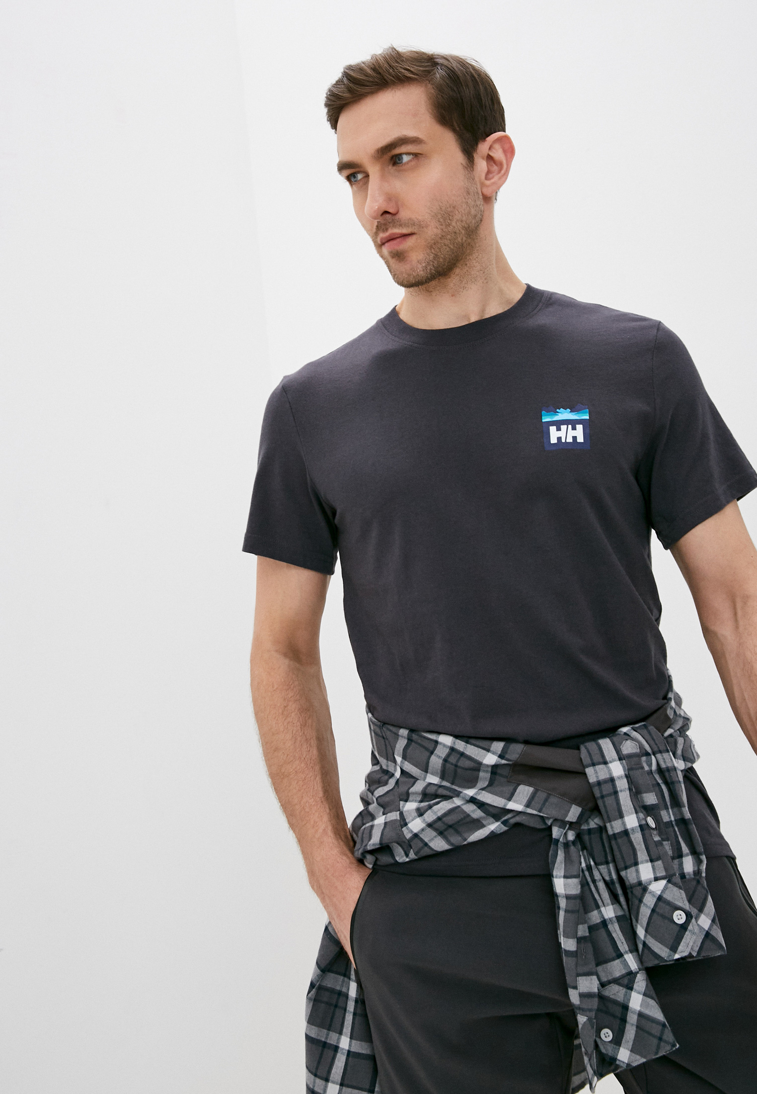 Футболка Helly Hansen NORD GRAPHIC HH T-SHIRT, цвет: серый ...