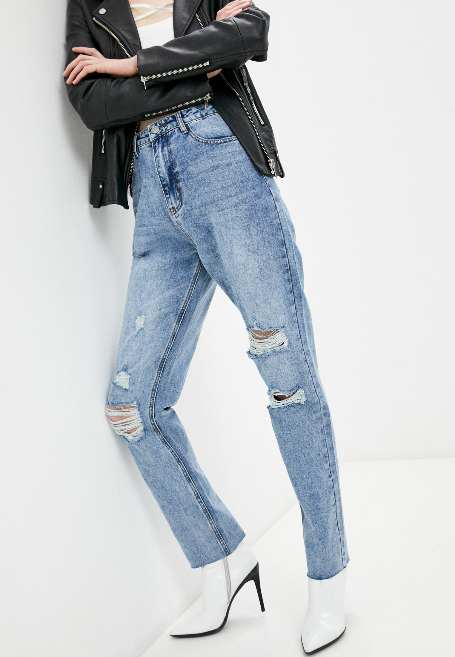 Джинсы Missguided, цвет: голубой, RTLAAC914201 — купить в интернет ...