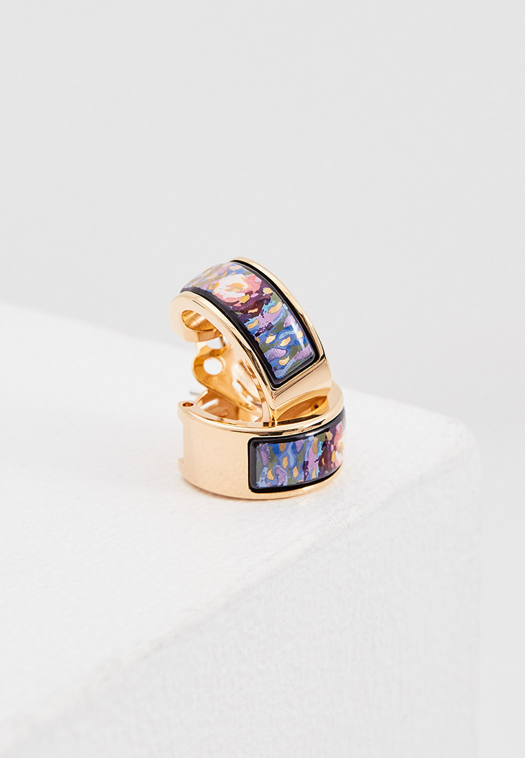 Серьги Freywille "Мини-креолы", ОРАНЖЕРИ, Посвящение Клоду Моне, цвет ...