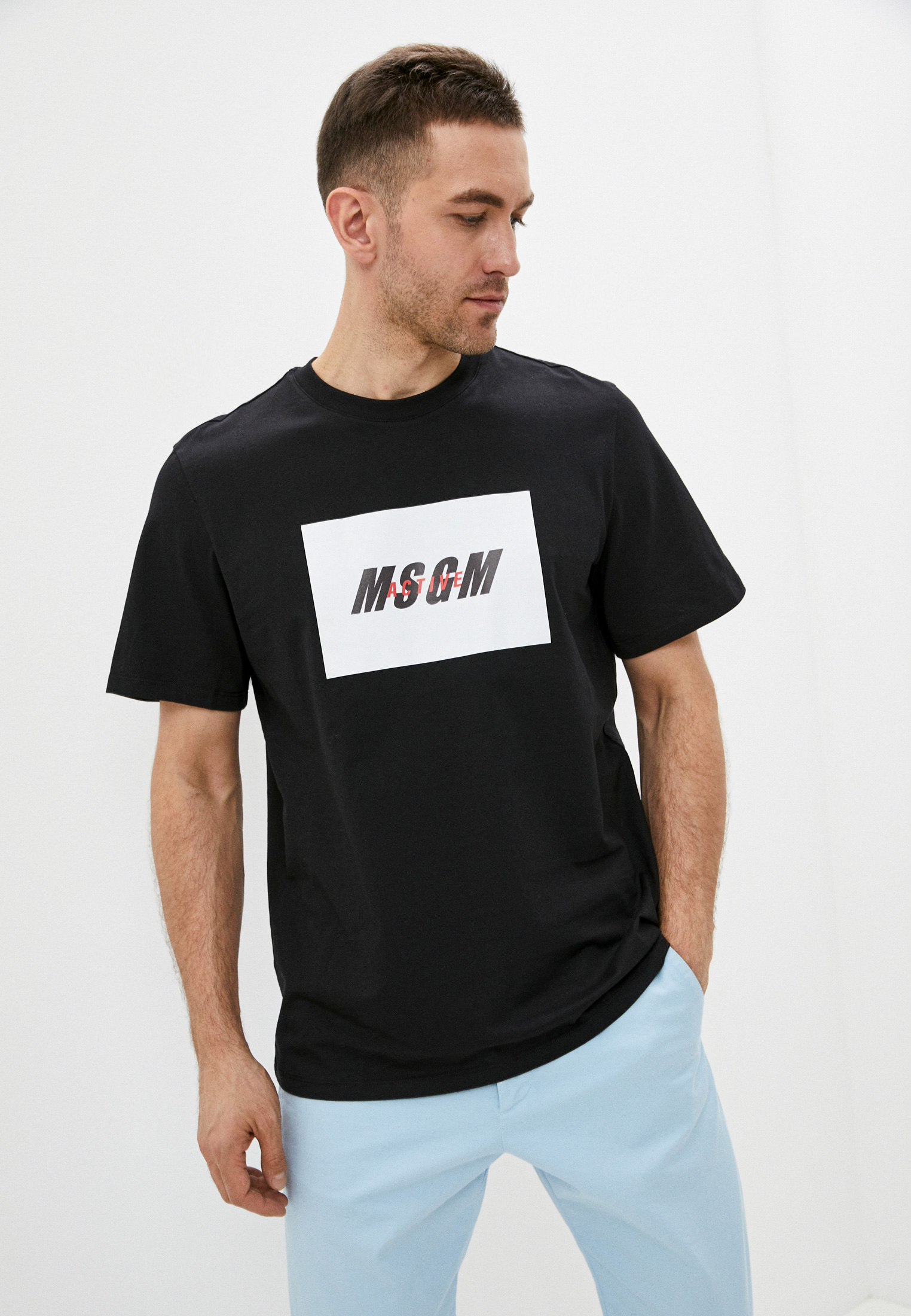 Футболка MSGM, цвет: черный, RTLAAD289701 — купить в интернет-магазине ...