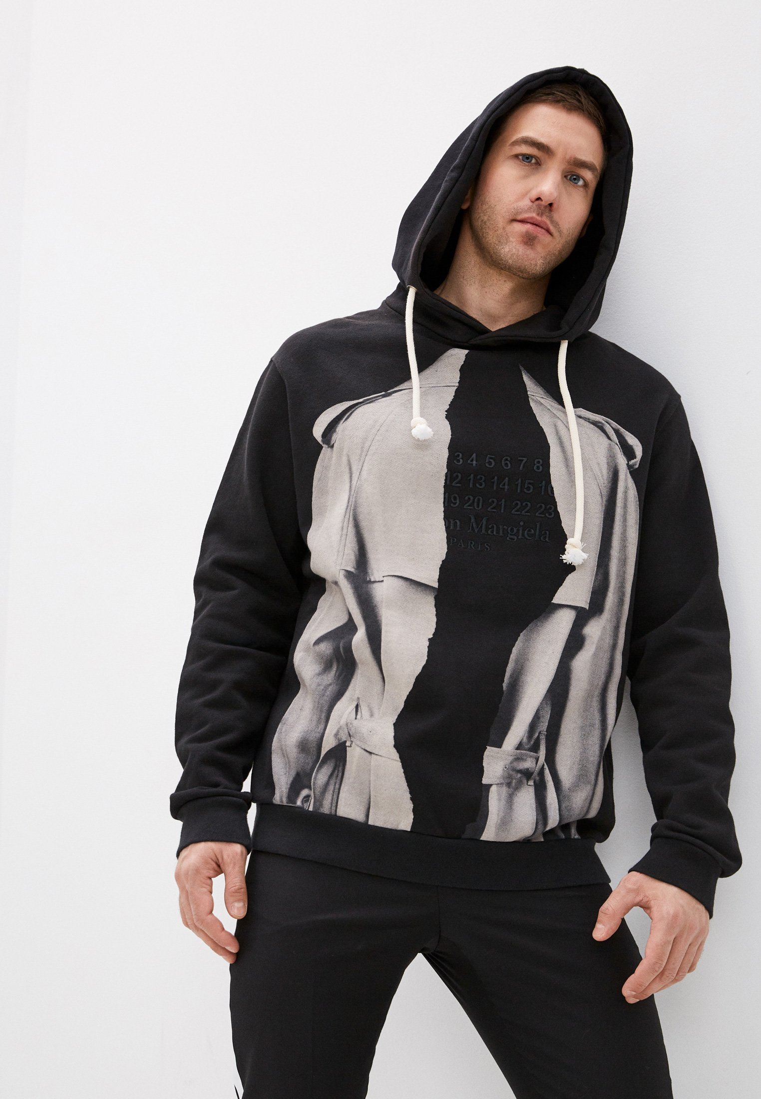 Худи Maison Margiela, цвет: черный, RTLAAF493101 — купить в интернет ...