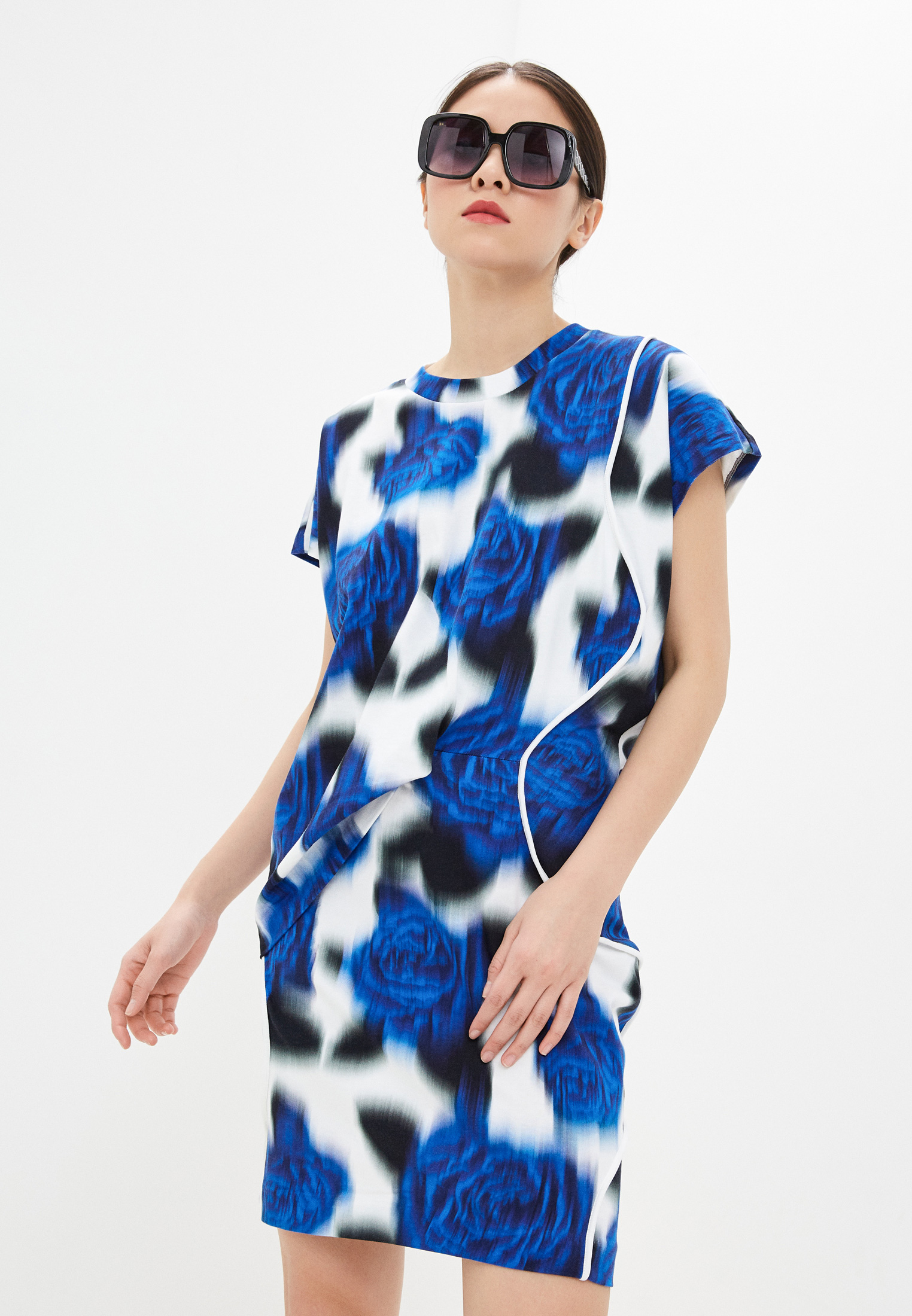 Платье Kenzo, цвет: синий, RTLAAF759501 — купить в интернет-магазине Lamoda