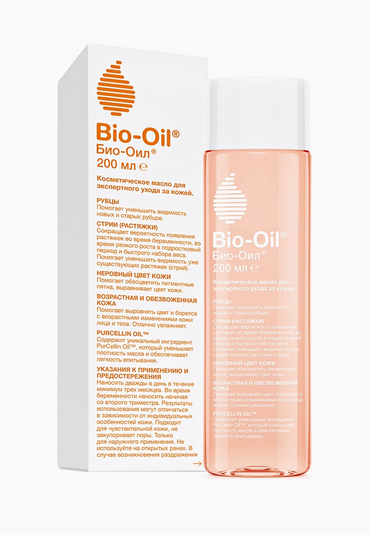 Масло для тела Bio Oil от шрамов растяжек неровного тона, цвет ...
