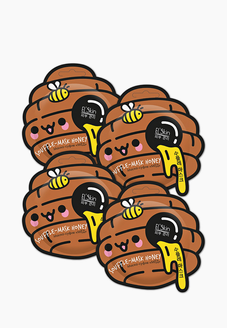 Маски для лица 4 шт. El'Skin с тонизирующим и восстанавливающим ...