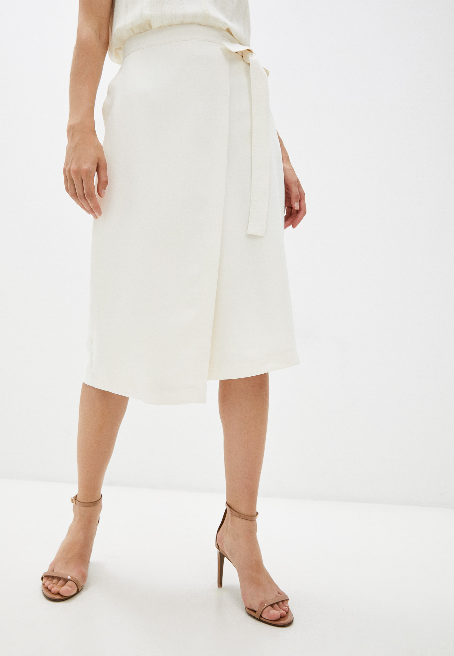 Юбка DKNY, цвет: белый, RTLAAK893601 — купить в интернет-магазине Lamoda