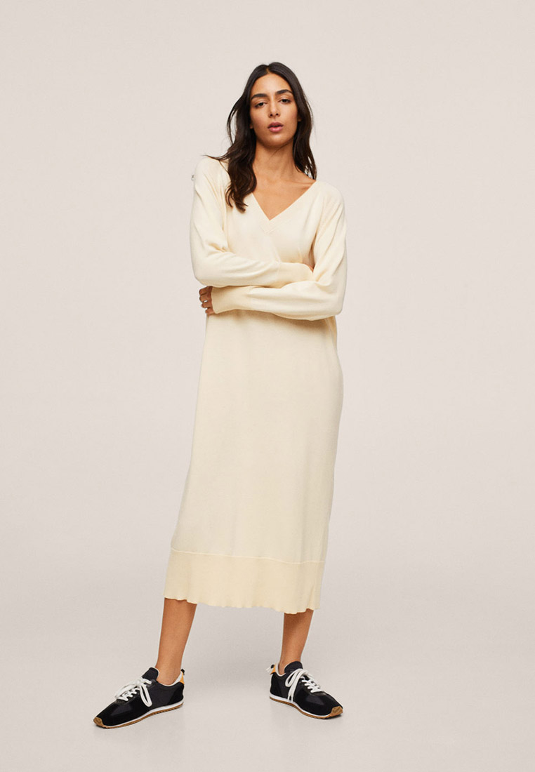 Платье Mango VITO-I, цвет: бежевый, RTLAAL711701 — купить в интернет ...