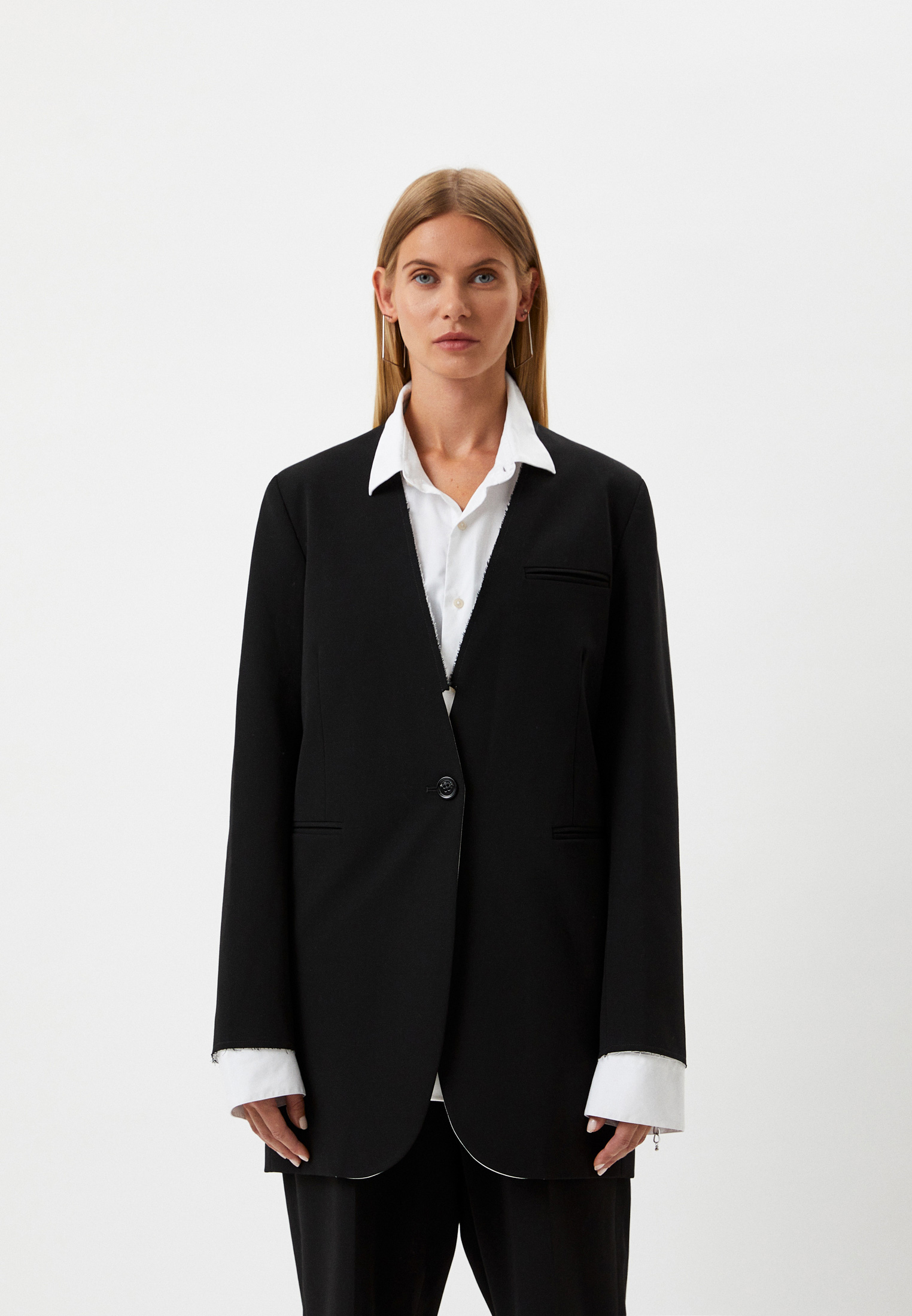 Жакет MM6 Maison Margiela, цвет: черный, RTLAAM406801 — купить в ...