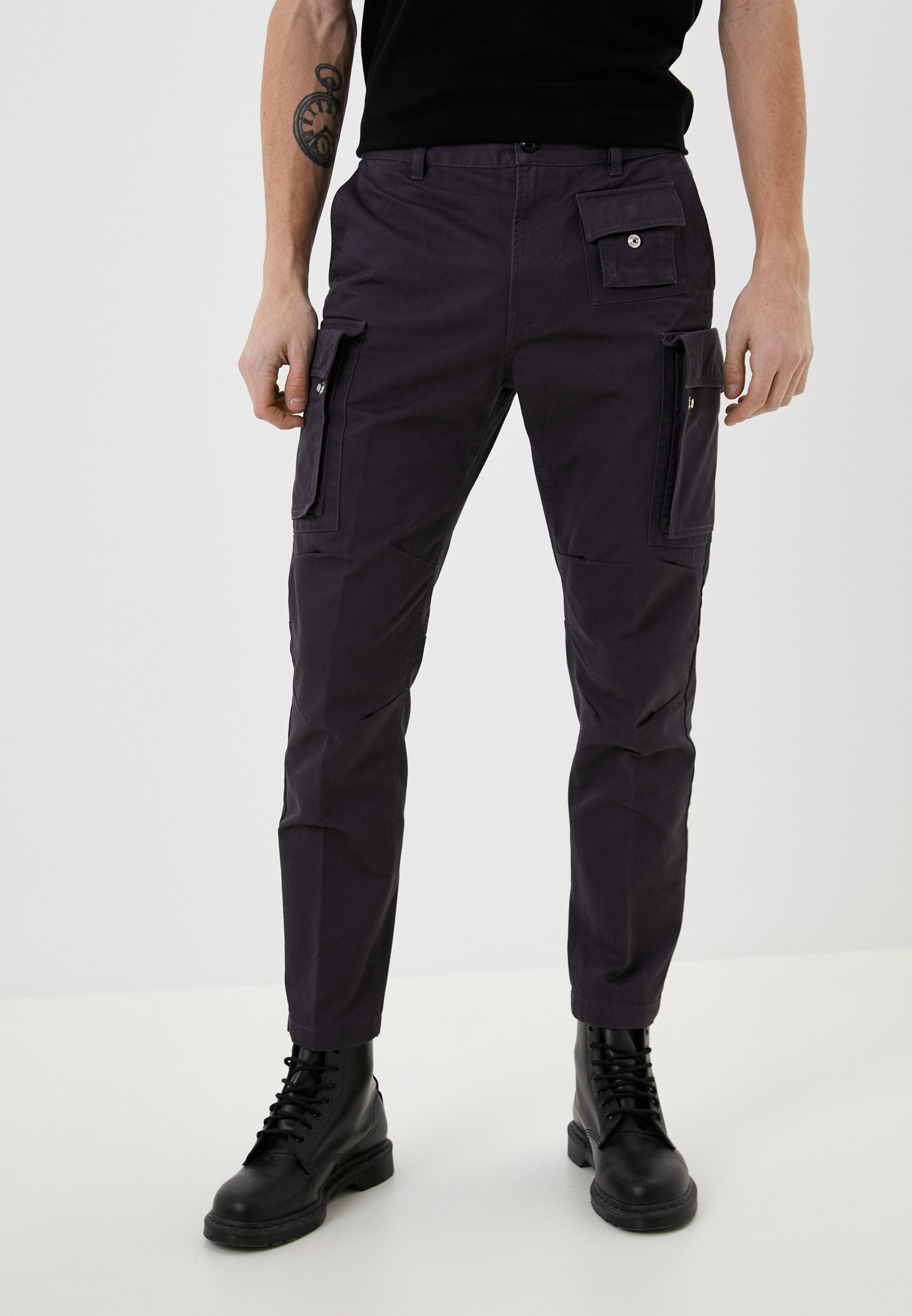 Брюки Diesel, цвет: серый, RTLAAM508202 — купить в интернет-магазине Lamoda