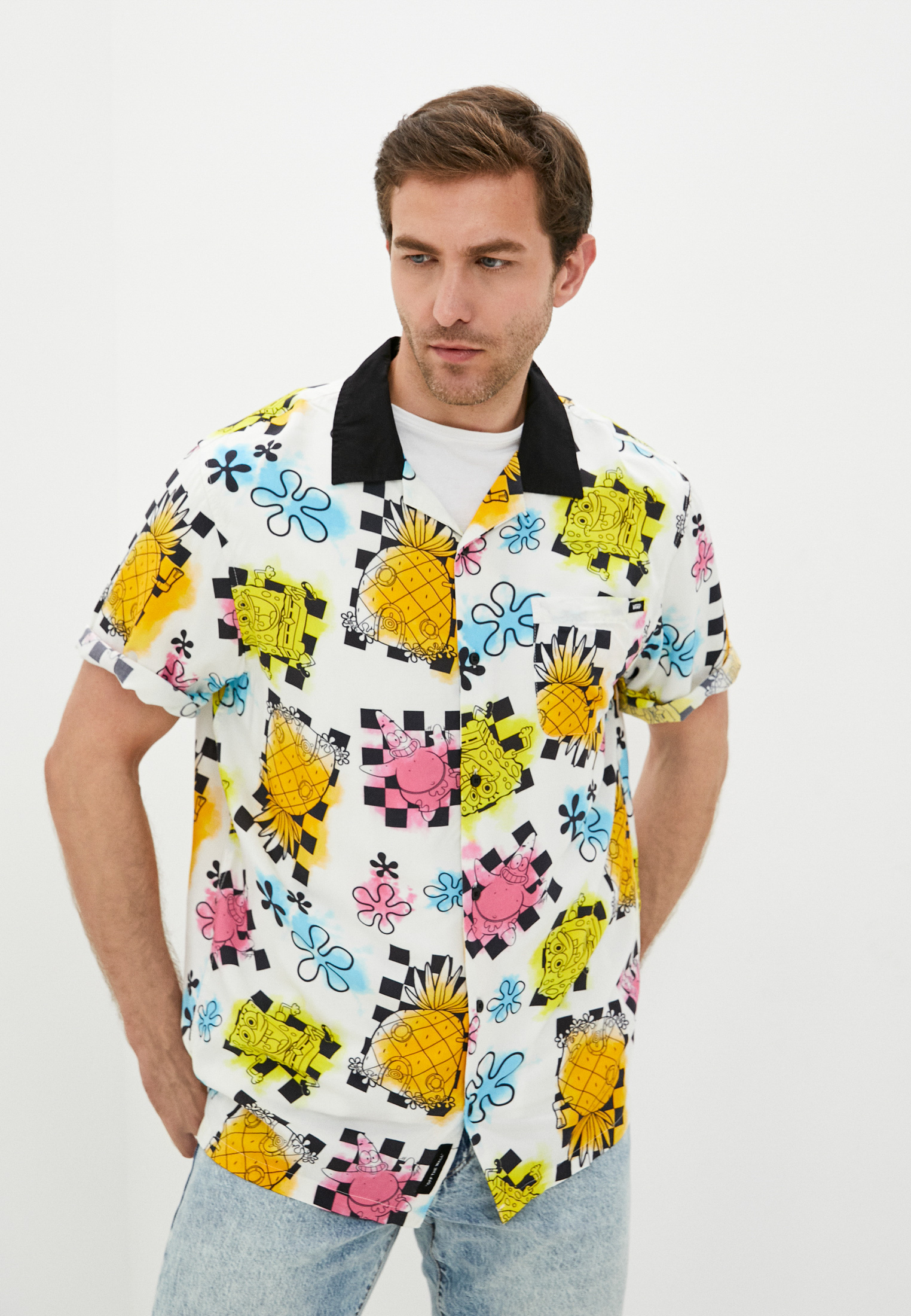 Рубашка Vans VANS X SPONGEBOB AIRBRUSH WOVEN, цвет: мультиколор ...