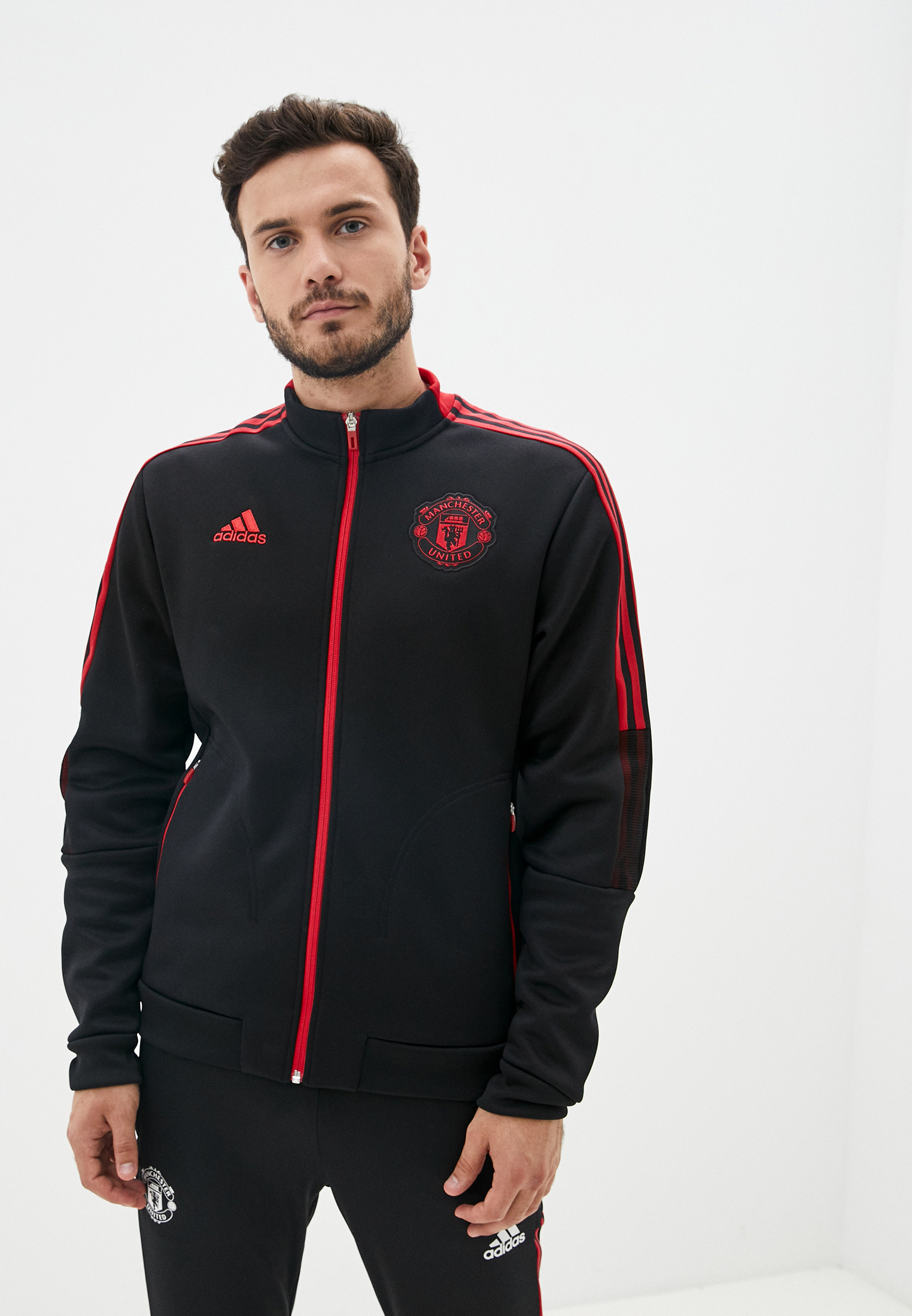 Олимпийка adidas MUFC ANTHEM JKT, цвет: черный, RTLAAN004701 — купить в ...