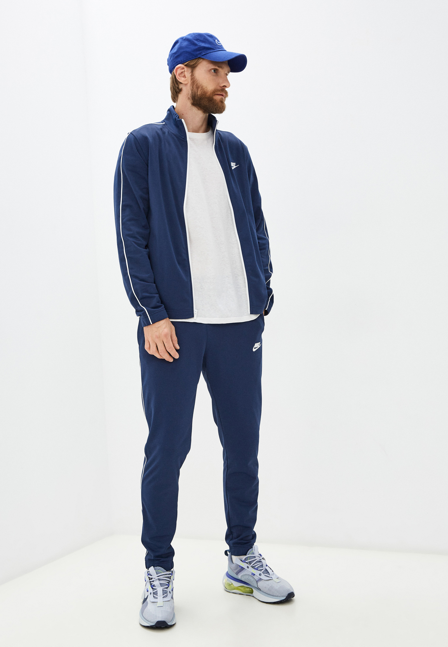 Костюм спортивный Nike M NSW SPE TRK SUIT PK BASIC, цвет: синий ...