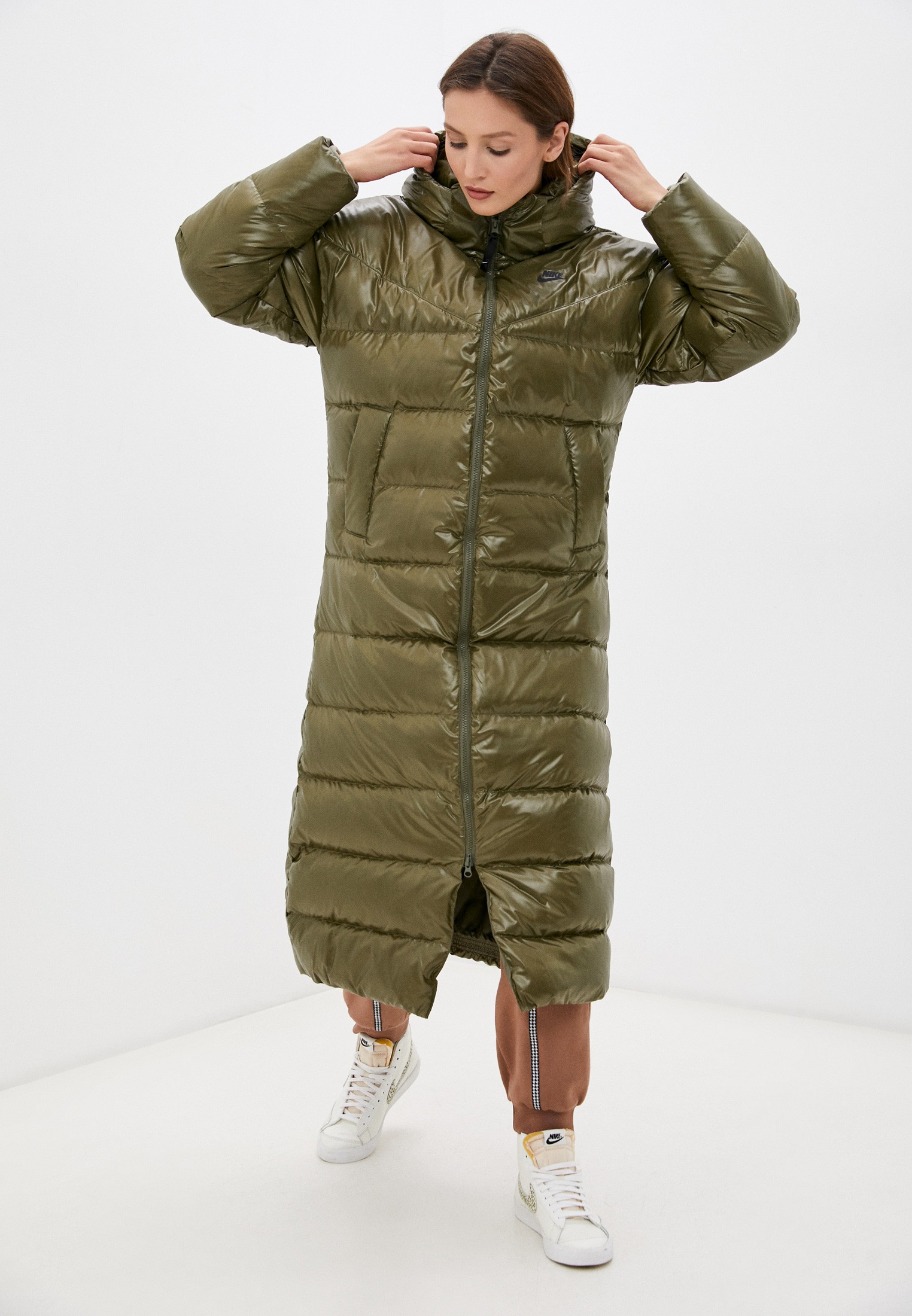 Пуховик Nike W NSW TF CITY HD PARKA, цвет: хаки, RTLAAP982301 — купить ...
