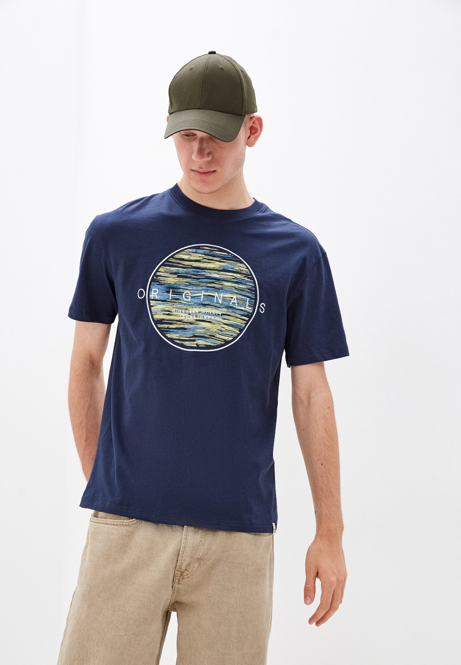 Футболка Jack & Jones, цвет: синий, RTLAAQ412201 — купить в интернет ...