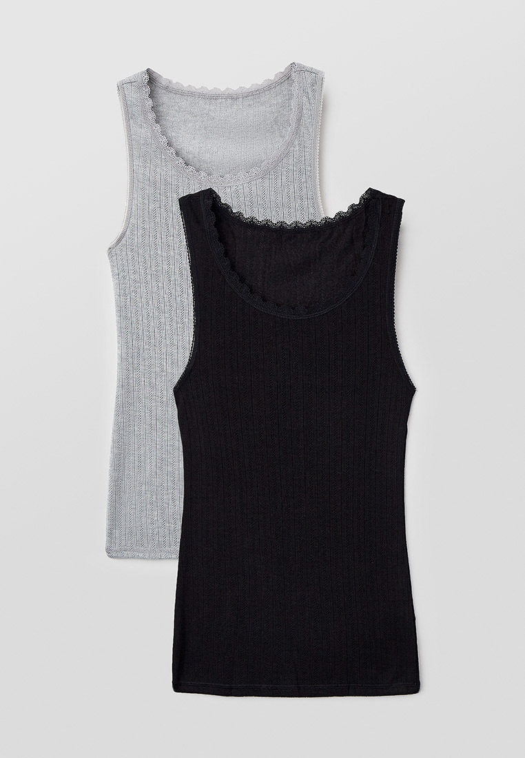 Майки 2 шт. Marks & Spencer, цвет: серый, RTLAAQ692901 — купить в ...