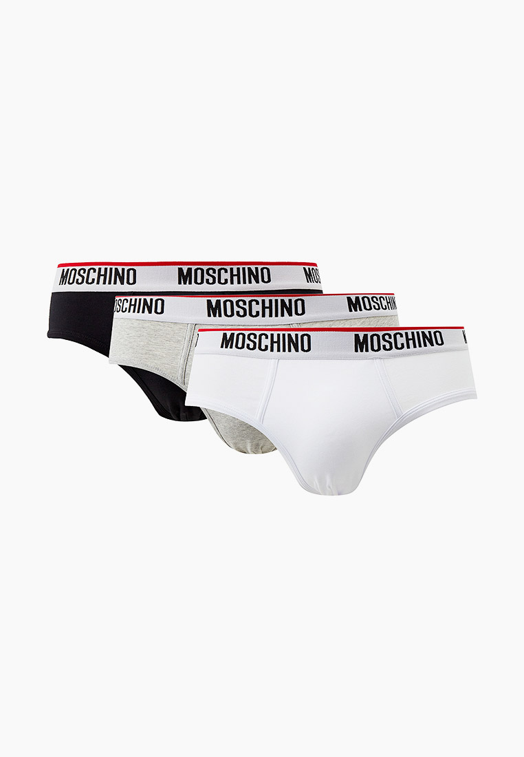 Трусы 3 шт. Moschino Underwear, цвет: белый, RTLAAR712602 — купить в ...