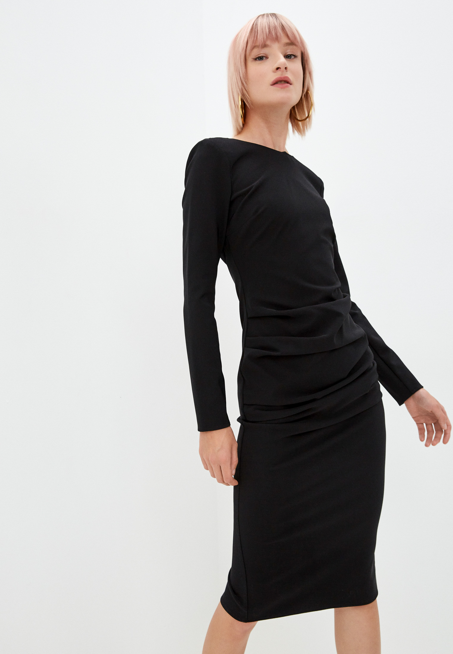 Платье Elisabetta Franchi, цвет: черный, RTLAAR742401 — купить в ...