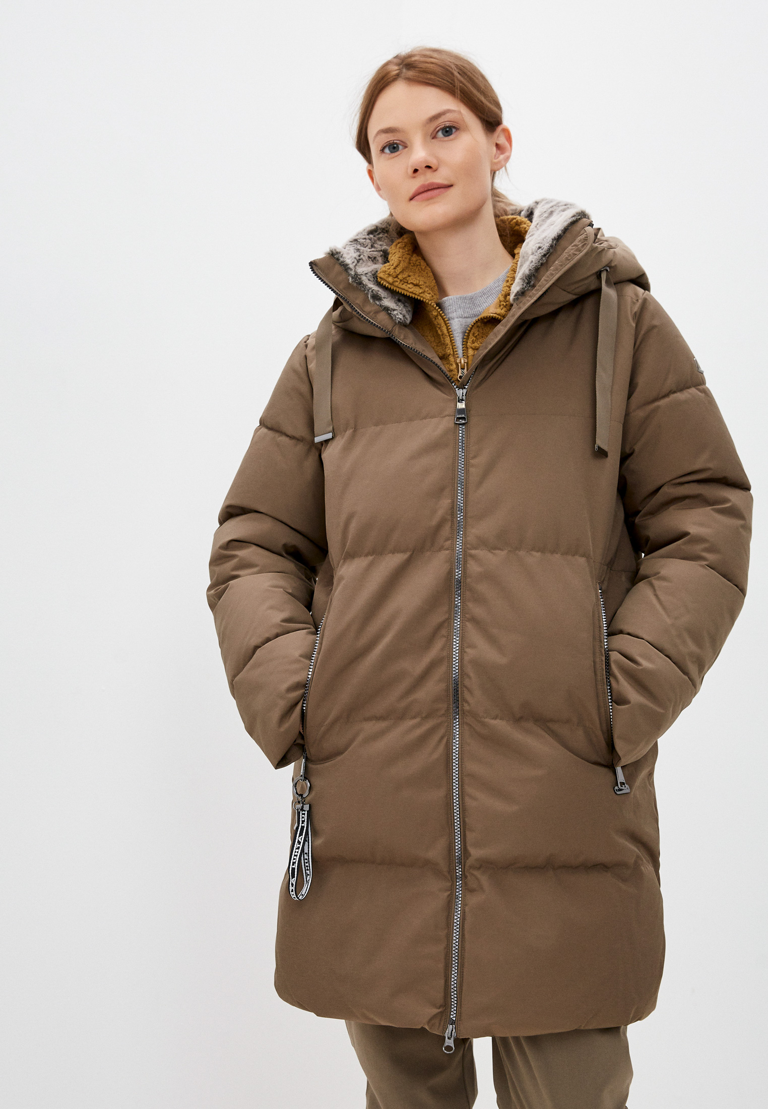 Куртка утепленная Luhta LUHTA HALLA, цвет: коричневый, RTLAAS033401 ...