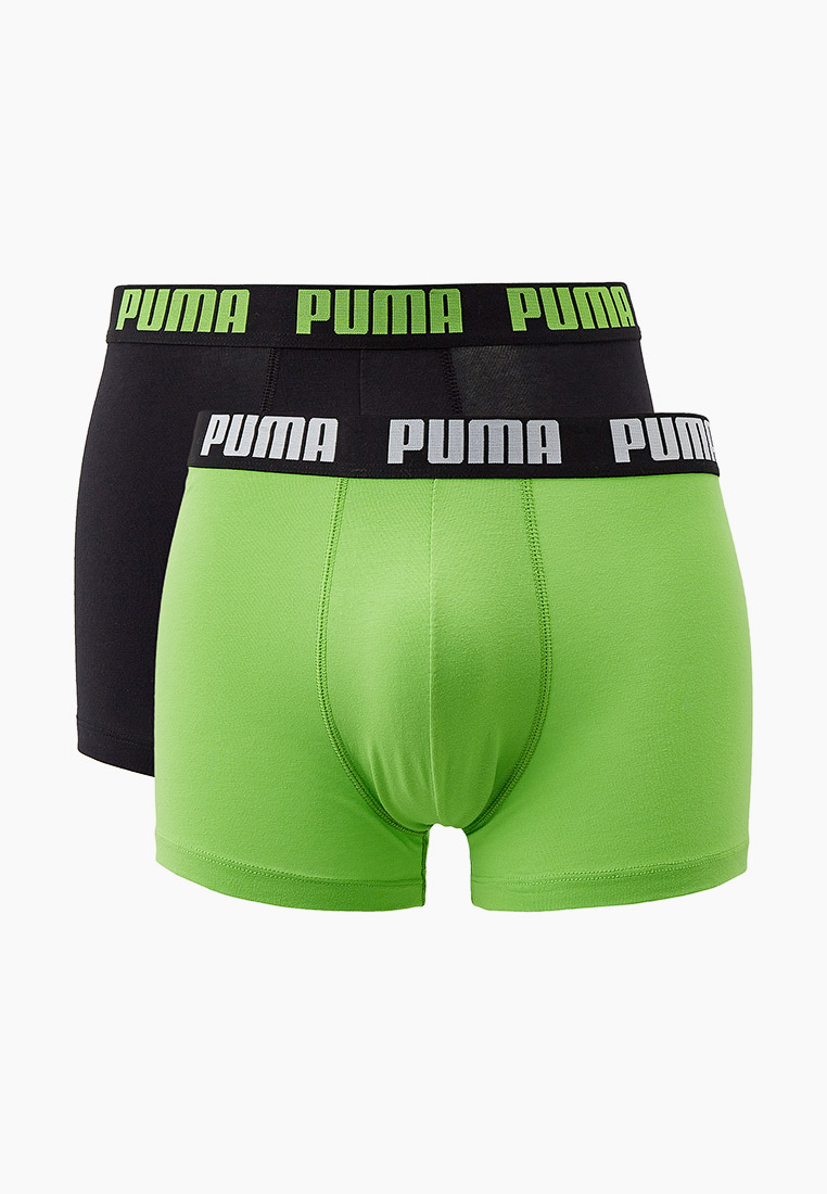 Трусы 2 шт. PUMA Basic Boxer 2P, цвет: зеленый, RTLAAS397201 — купить в ...