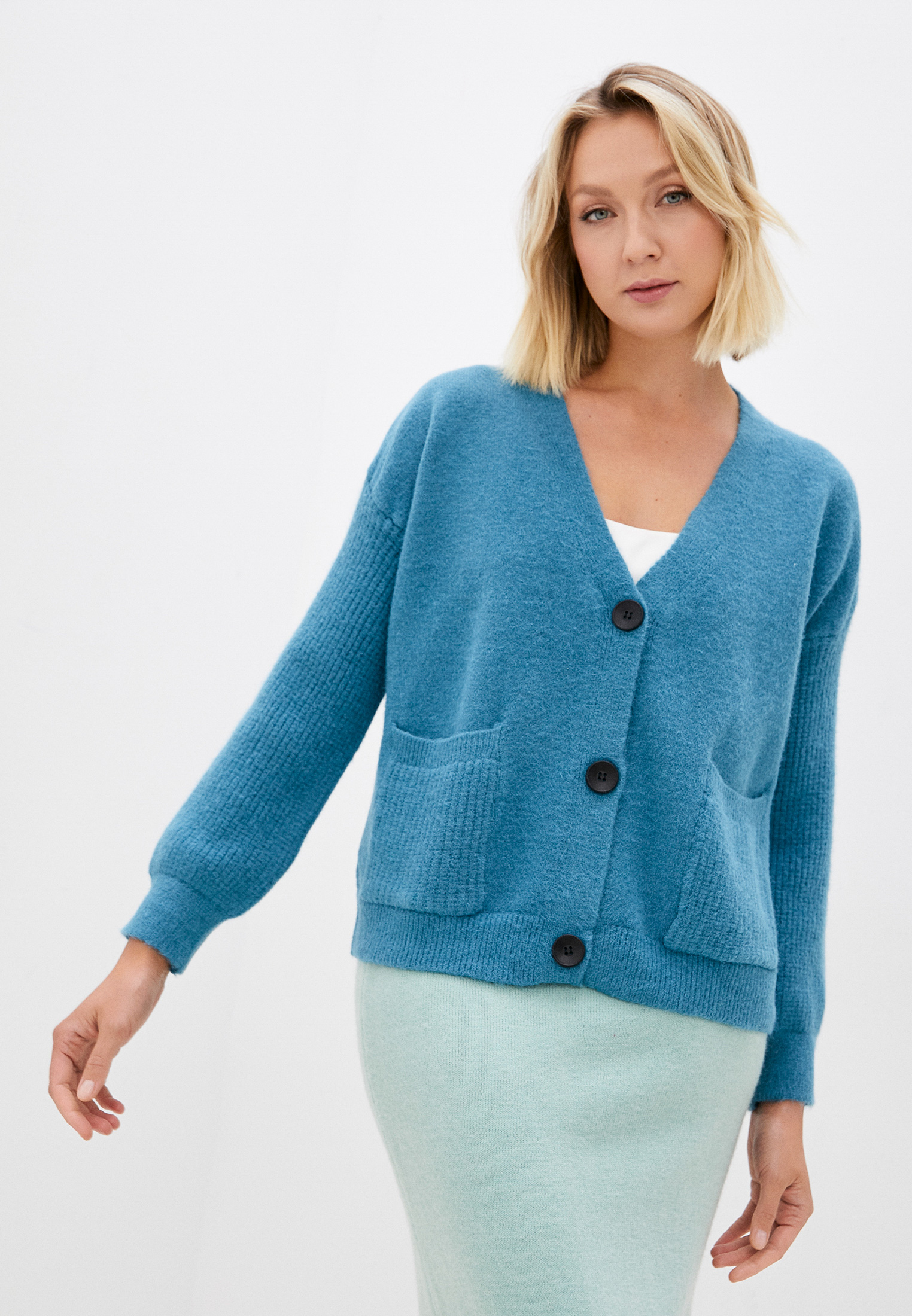 Кардиган UnicoModa, цвет: бирюзовый, RTLAAT381301 — купить в интернет ...