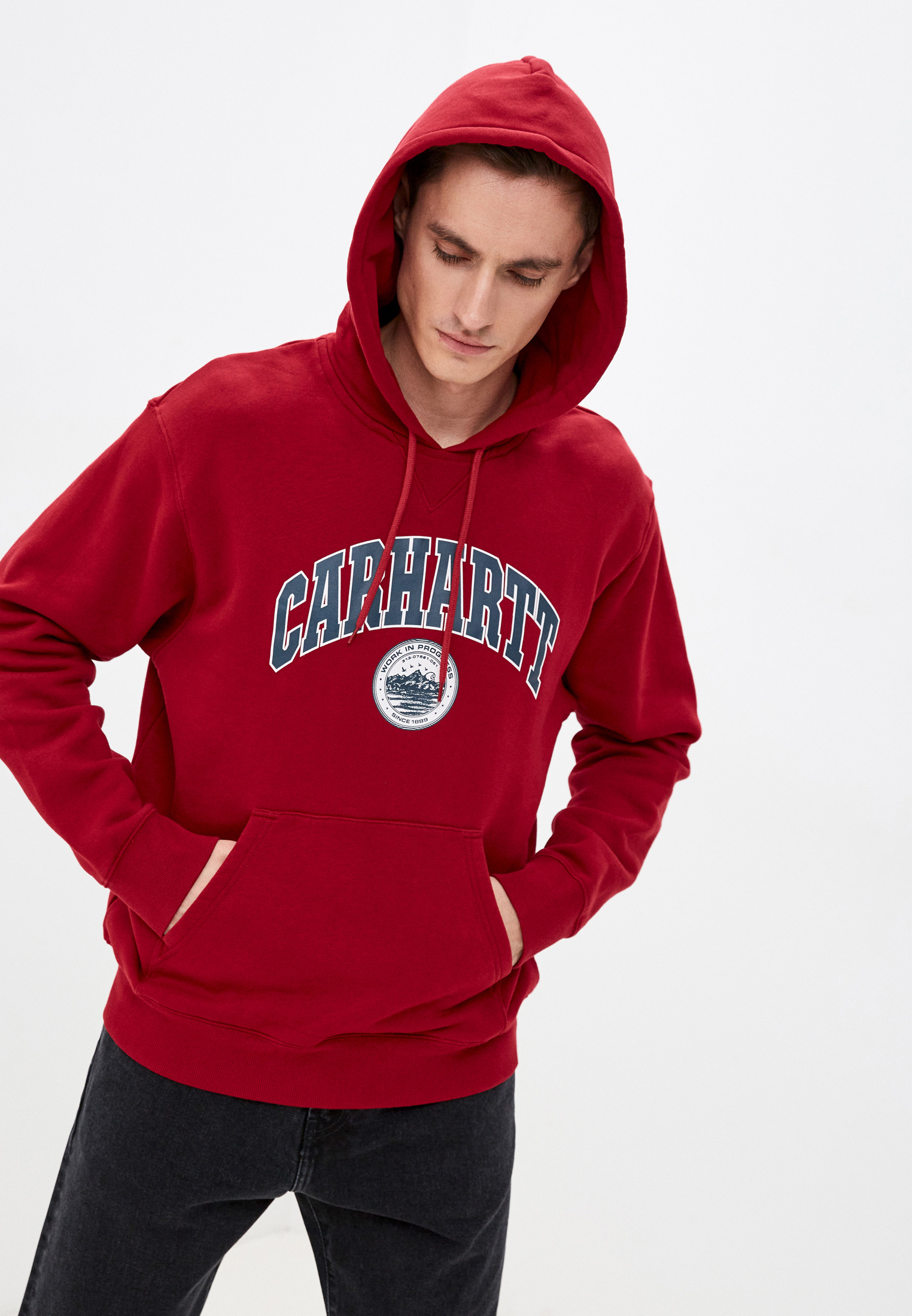 Худи Carhartt WIP Berkeley, цвет: красный, RTLAAU782801 — купить в ...