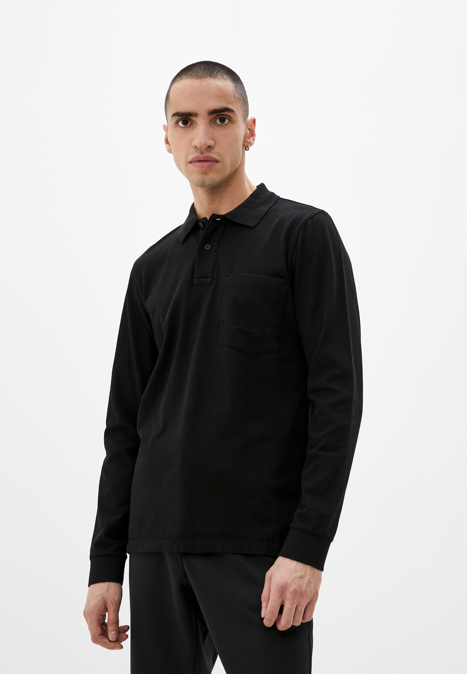 Поло Denham, цвет: черный, RTLAAW701002 — купить в интернет-магазине Lamoda