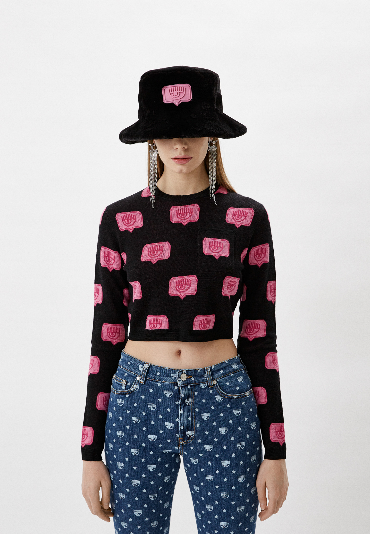 Джемпер Chiara Ferragni, цвет: черный, RTLAAX725301 — купить в интернет ...