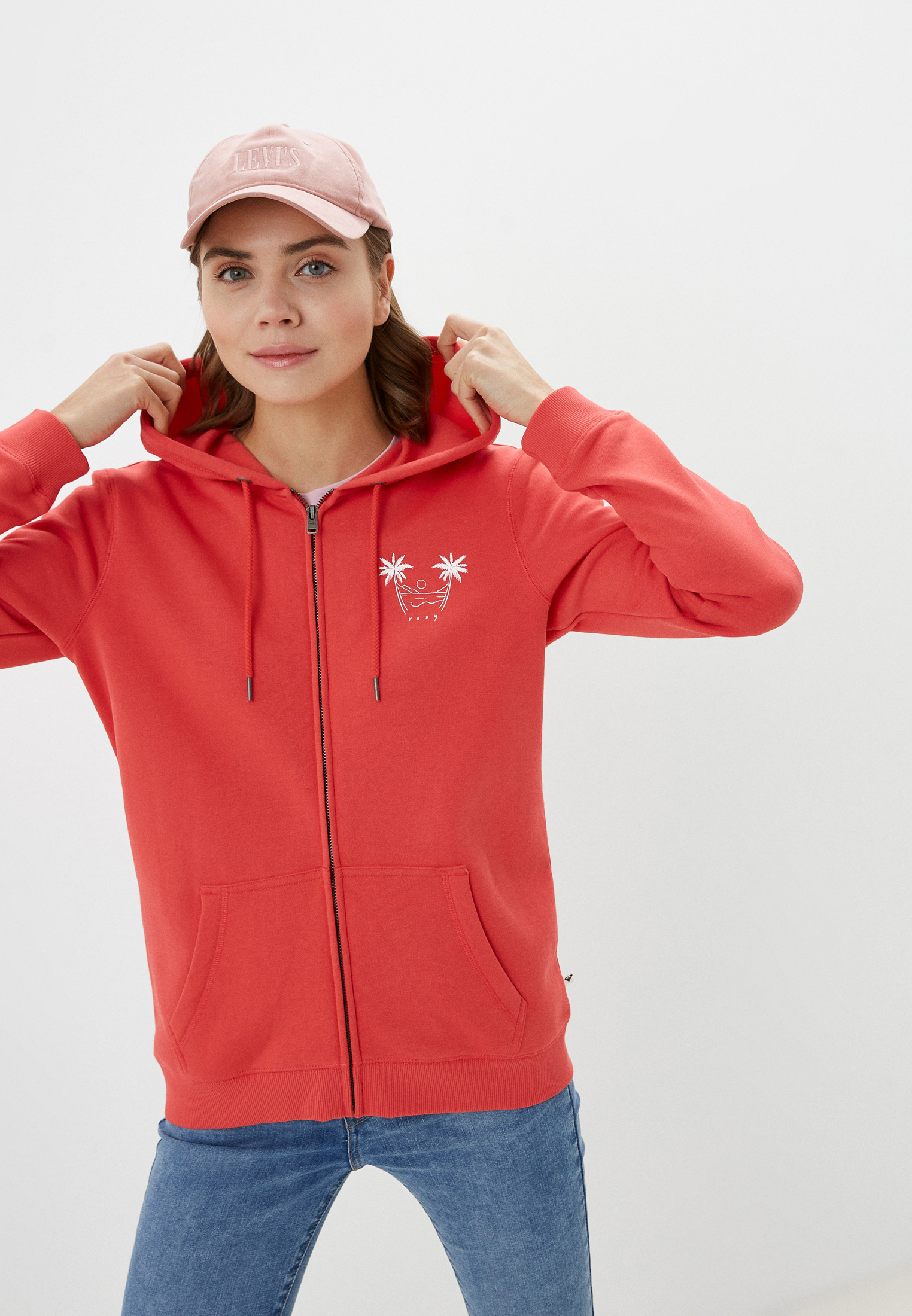 Толстовка Roxy DAY BREAK ZIP B J OTLR RMZ0, цвет: розовый, RTLAAX932701 ...