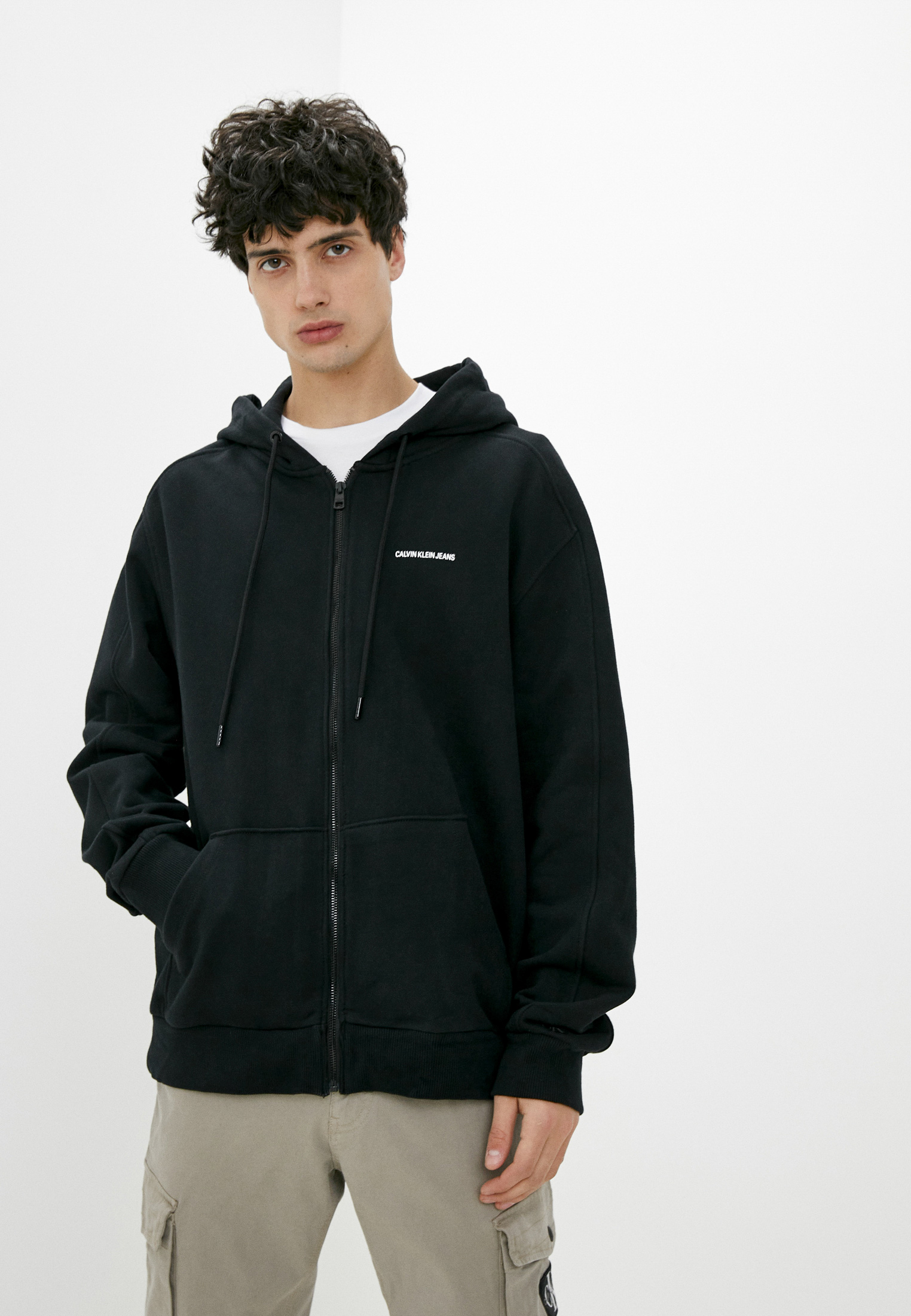 Толстовка Calvin Klein Jeans, цвет: черный, RTLAAY022201 — купить в ...