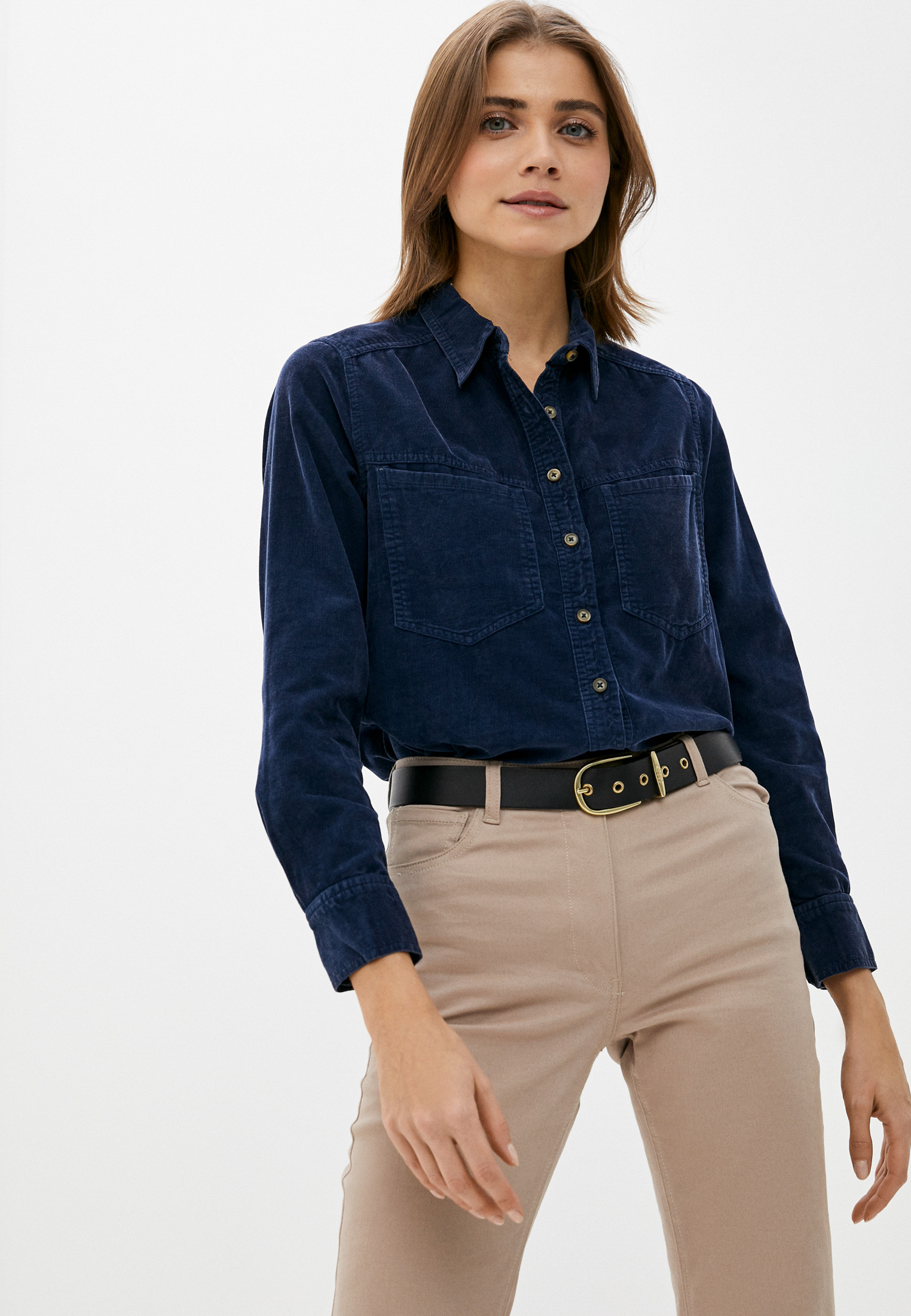 Рубашка Marks & Spencer, цвет: синий, RTLAAY408001 — купить в интернет ...