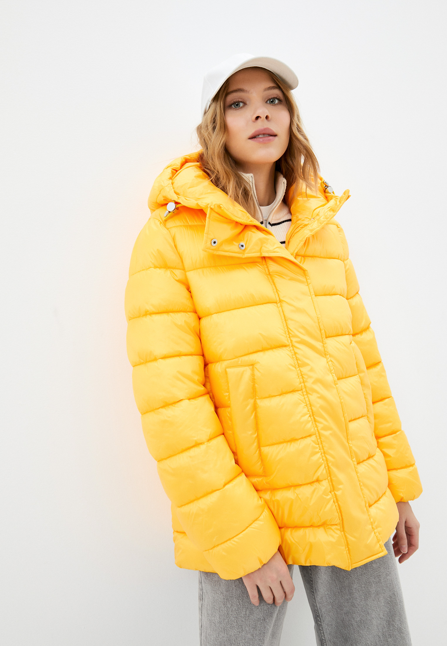 Куртка утепленная United Colors of Benetton, цвет: желтый, RTLAAY798901 ...