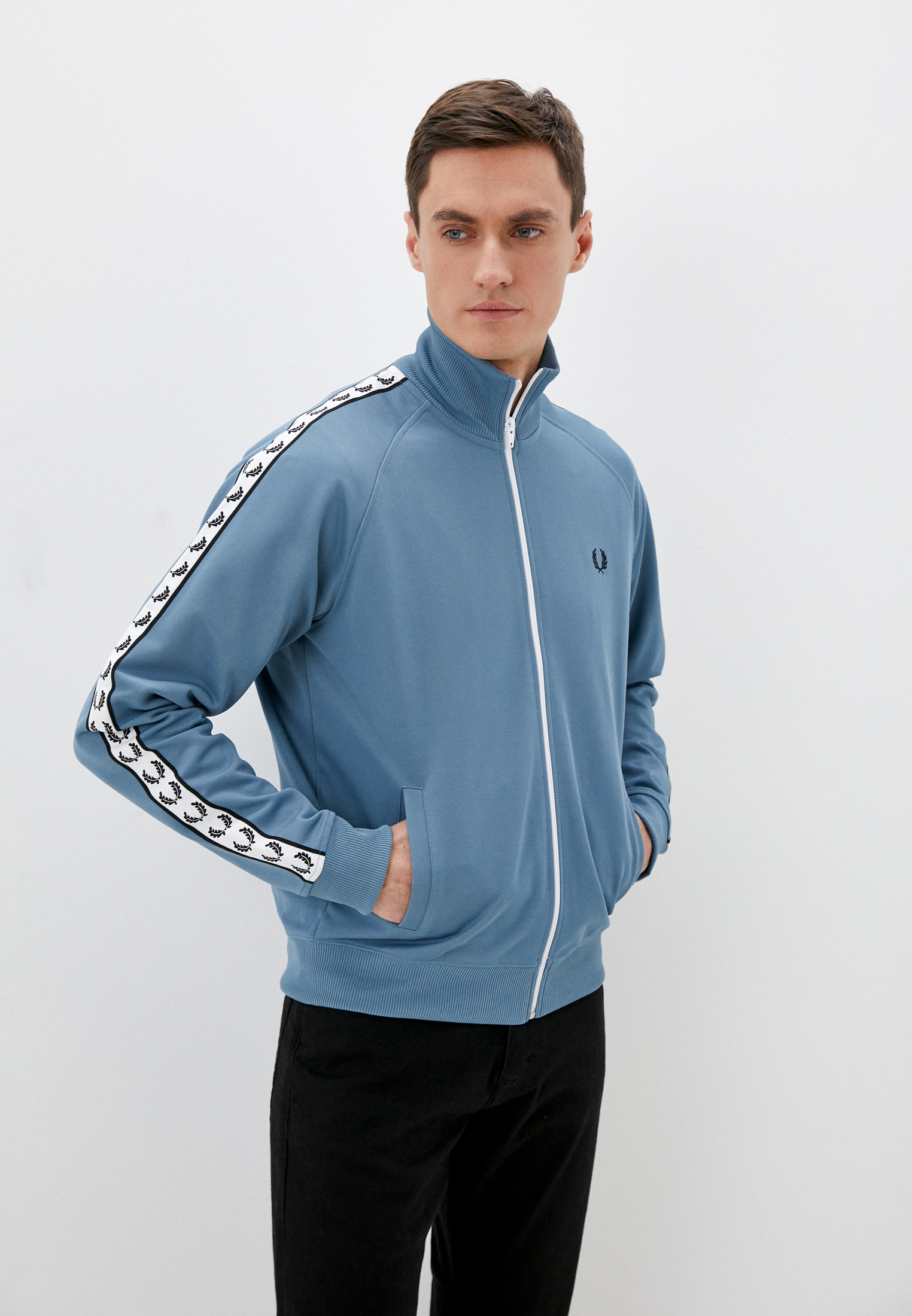 Олимпийка Fred Perry, цвет: голубой, RTLAAY955801 — купить в интернет ...