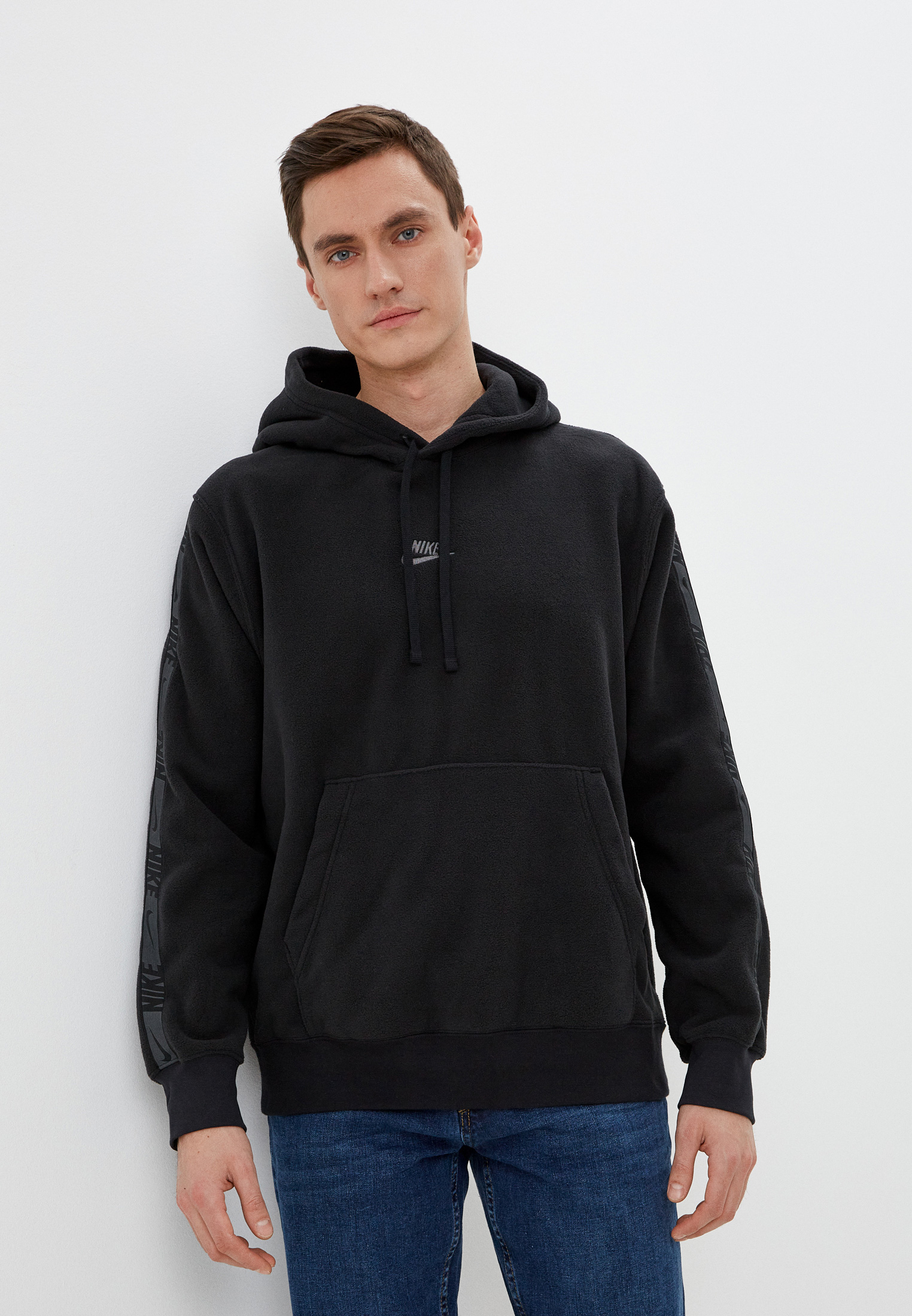 Худи Nike M NSW REPEAT FT POLAR HOODIE, цвет: черный, RTLAAZ468601 ...