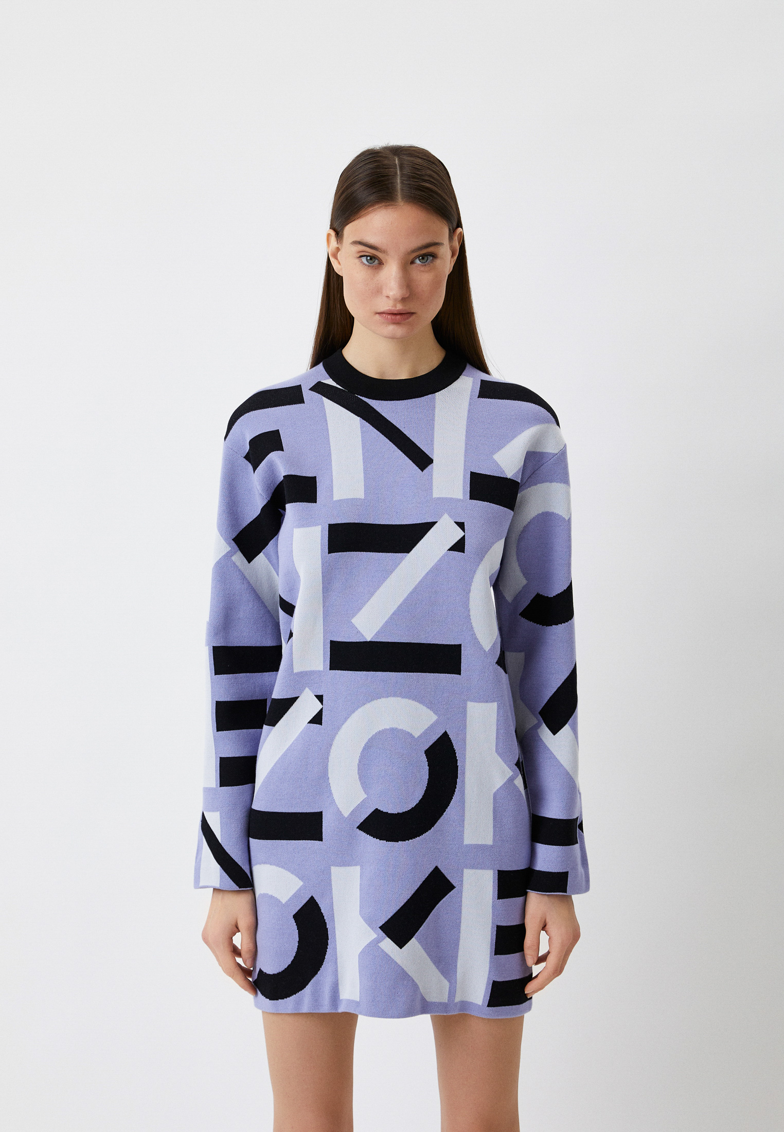 Платье Kenzo, цвет: фиолетовый, RTLAAZ872601 — купить в интернет ...