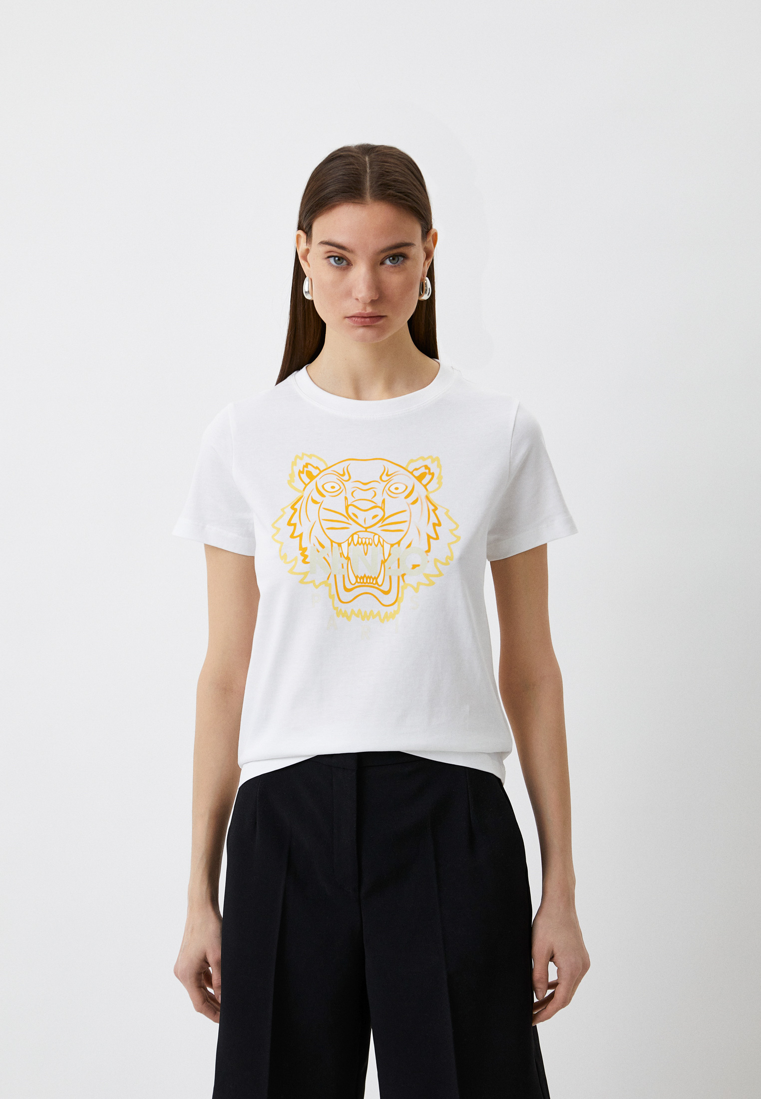 Футболка Kenzo, цвет: белый, RTLAAZ874501 — купить в интернет-магазине ...