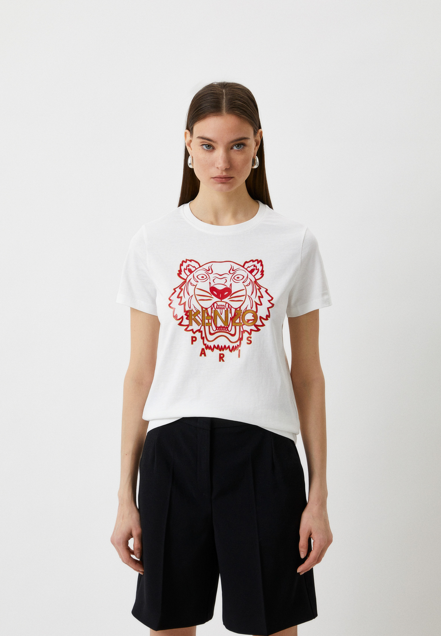 Футболка Kenzo, цвет: белый, RTLAAZ876801 — купить в интернет-магазине ...