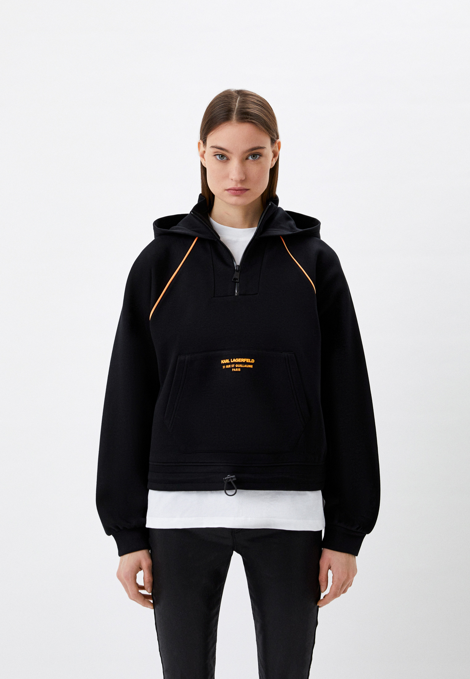 Худи Karl Lagerfeld, цвет: черный, RTLABA159201 — купить в интернет ...