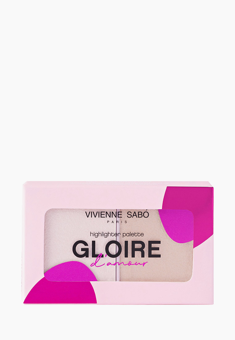 Хайлайтер Vivienne Sabo GLOIRE D'AMOUR Highlighter Palette, тон 01 светло-розовый, 6 г, цвет ...