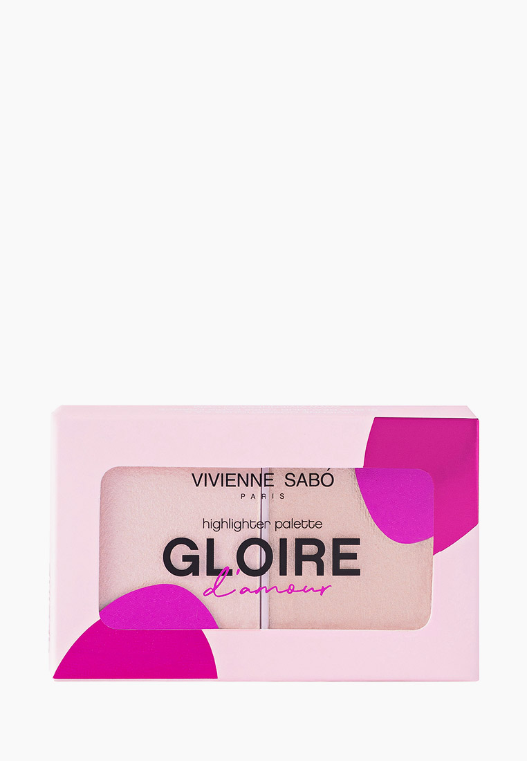 Хайлайтер Vivienne Sabo GLOIRE D'AMOUR Highlighter Palette, тон 02 персиковый, 6 г, цвет ...